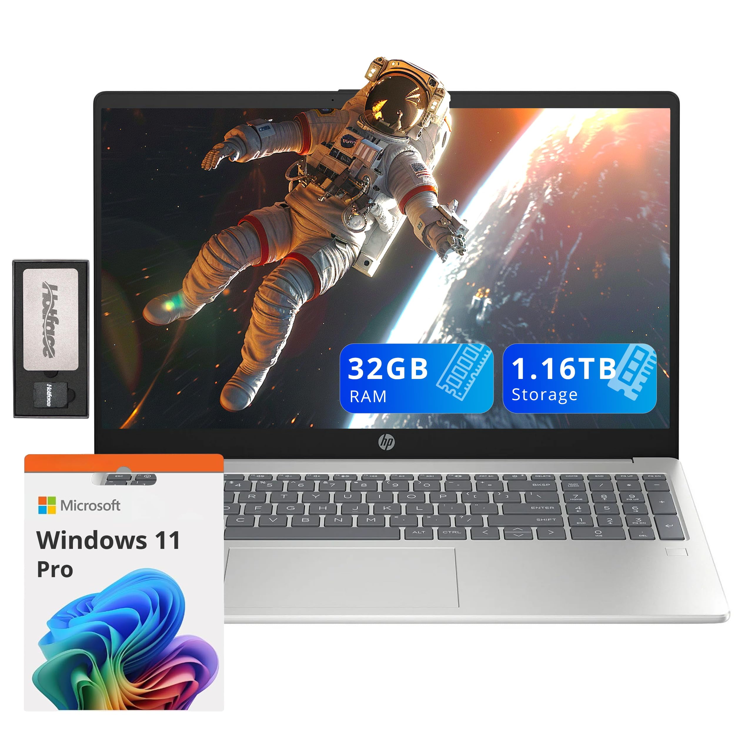 HP Pavilion 15.6" FHD Laptop, Intel i3-N305, 32GB DDR4, 1.16TB Storage ...