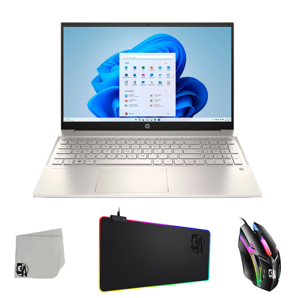 HP Pavilion 15.6" FHD Touch, i5-1135G7, 8GB RAM, 512GB SSD, Lunar Gold ...