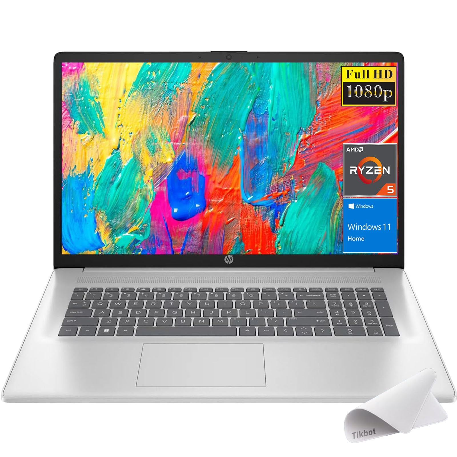 HP Pavilion 15.6" Full HD Laptop - AMD Ryzen 5 7520U Fast Charge - Long ...