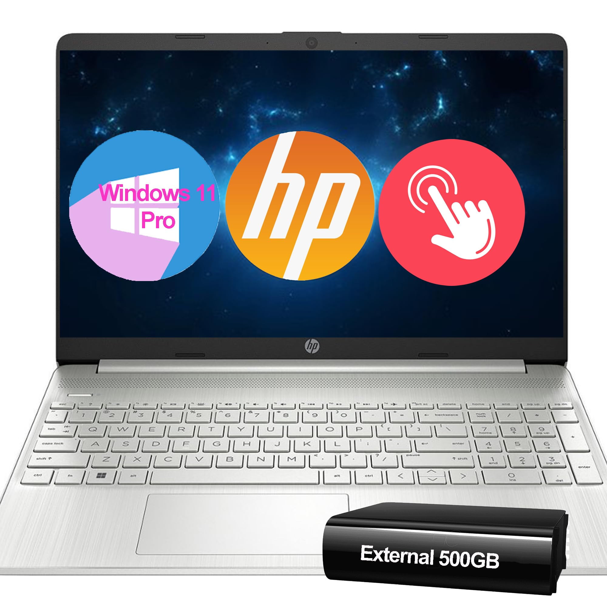 HP Pavilion 15.6" Touch-Screen Laptop,12th Gen Intel 6-Core Processor ...