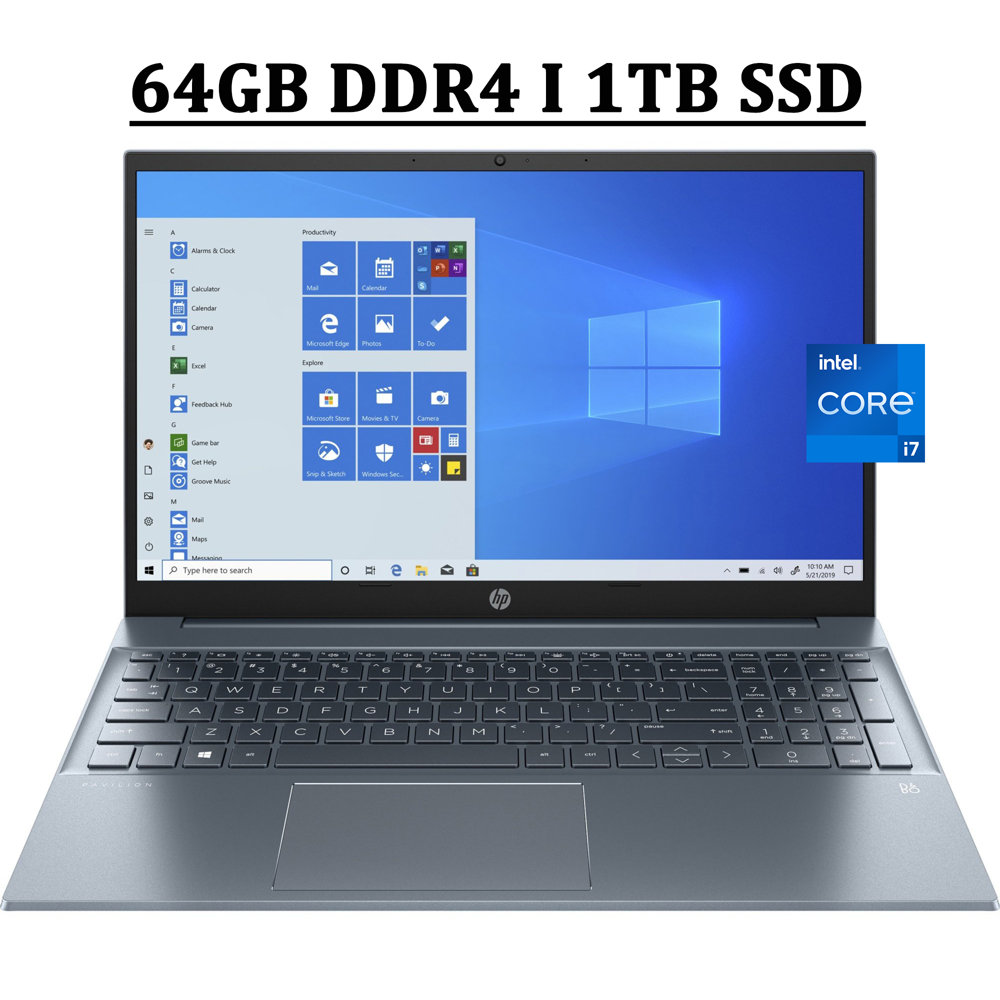 HP Pavilion 15 Business Laptop 15.6" FHD IPS BrightView Touchscreen 13th Gen Intel 10-Core i7 ...