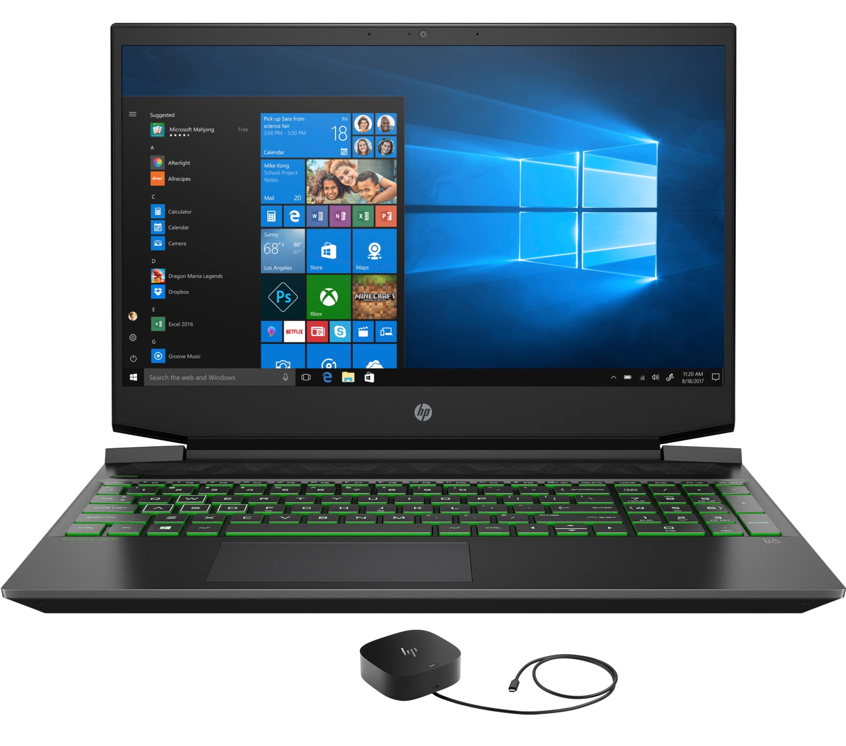 HP Pavilion 15z Gaming/Entertainment Laptop (AMD Ryzen 5 5600H 6-Core, 15.6in 144Hz Full HD ...