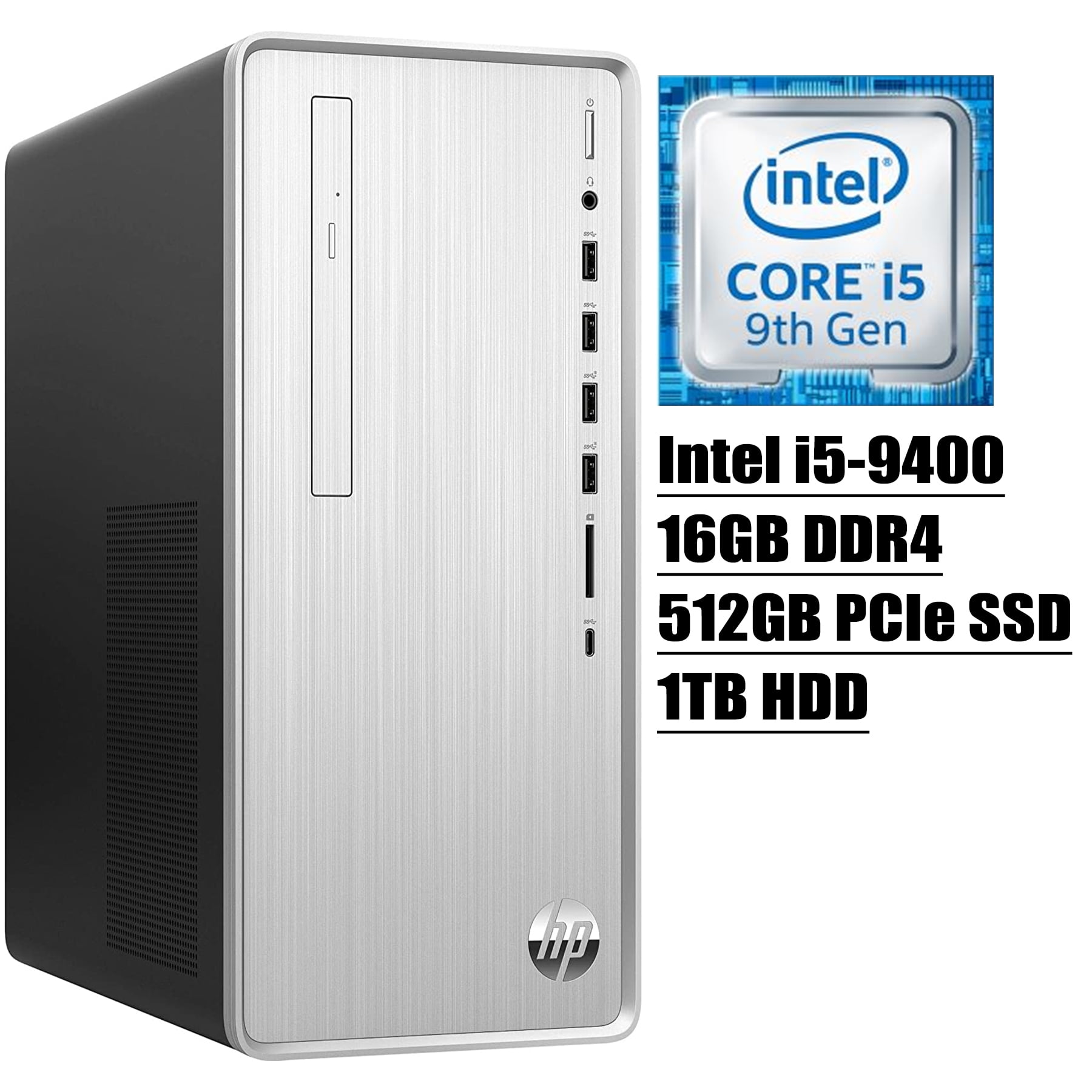 HP Pavilion 2020 Premium Gaming Desktop Computer I 9th Gen Intel Hexa-Core i5-9400 I 16GB DDR4 ...