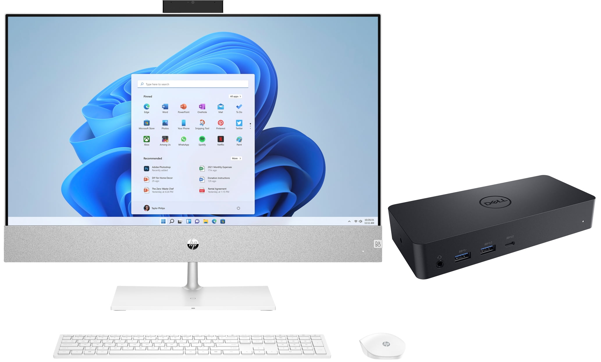 HP Pavilion 27-ca0276z AiO PC Home & Business All-in-One (AMD Ryzen 7 ...