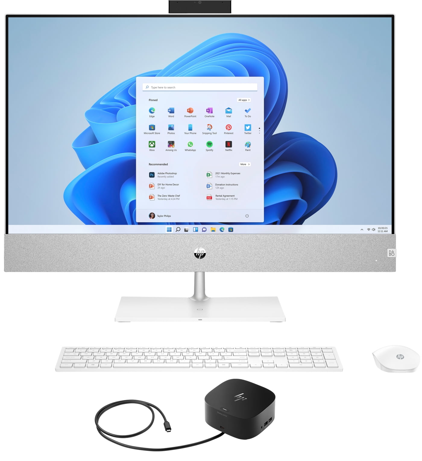 HP Pavilion 27-ca0276z AiO PC Home/Business All-in-One (AMD Ryzen 7 ...