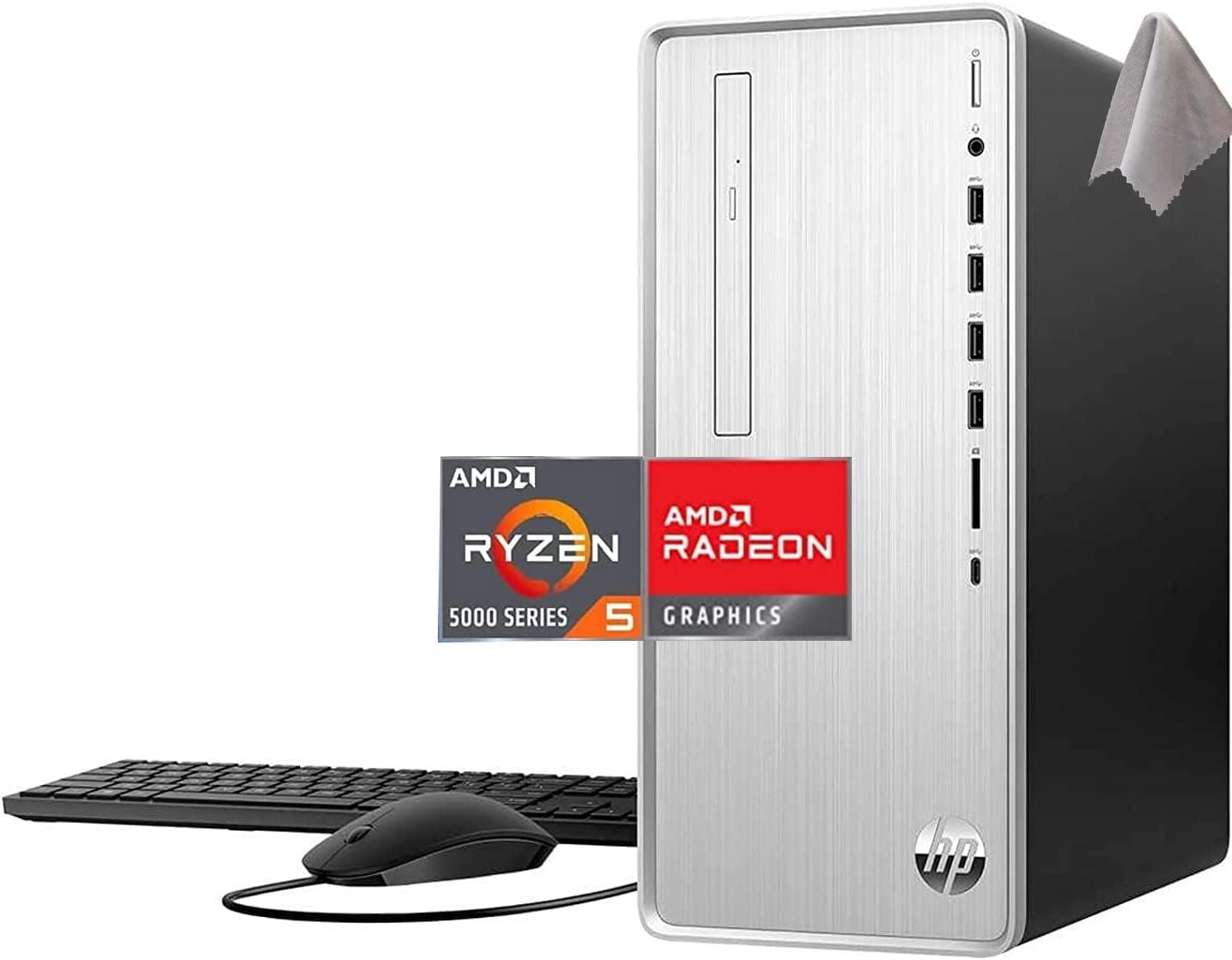 HP Pavilion Desktop PC, AMD Ryzen 5 5600G (Beat R7-5700U, 6 Core, 4 ...