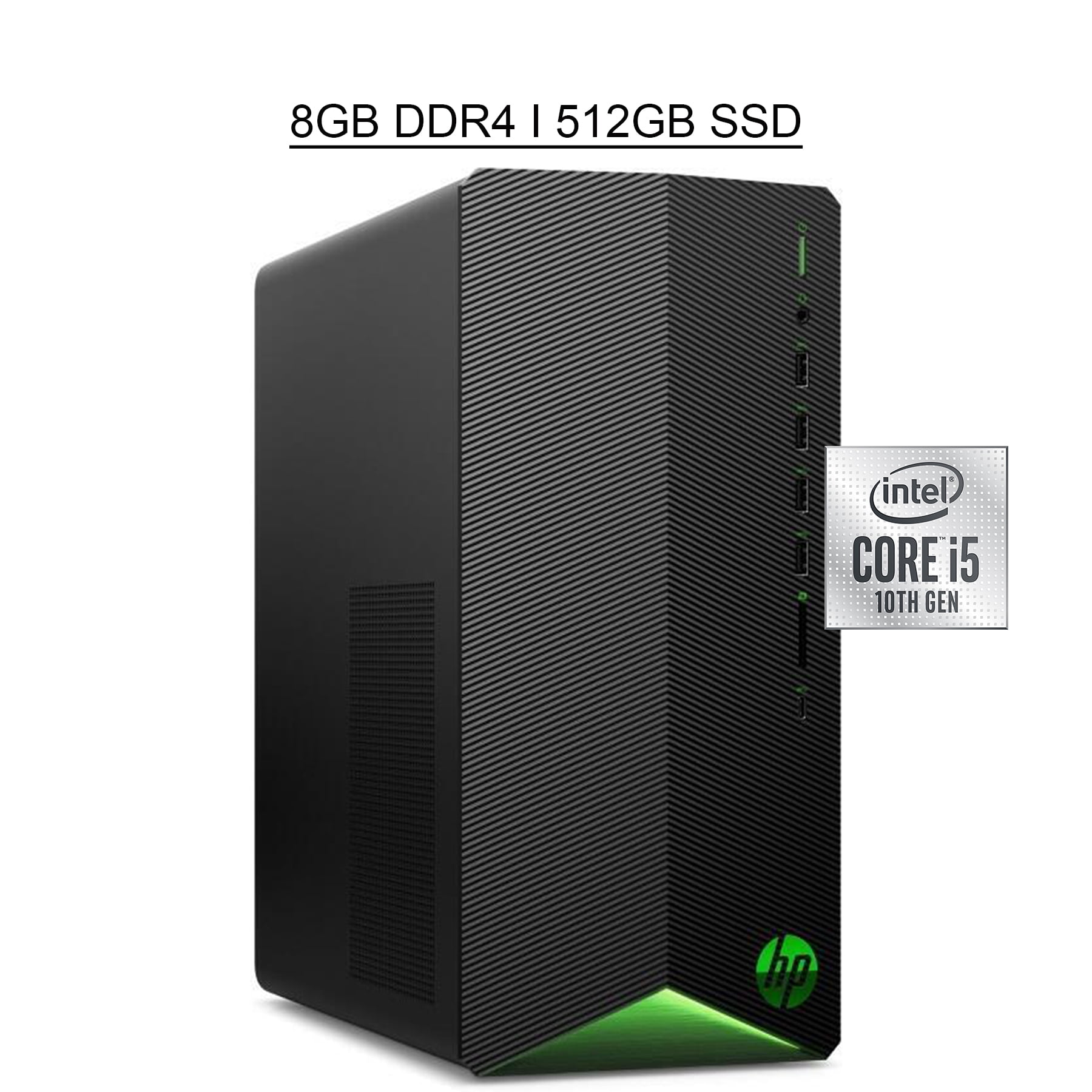 HP Pavilion Gaming Desktop Computer 10th Gen Intel Hexa-Core i5-10400F ...