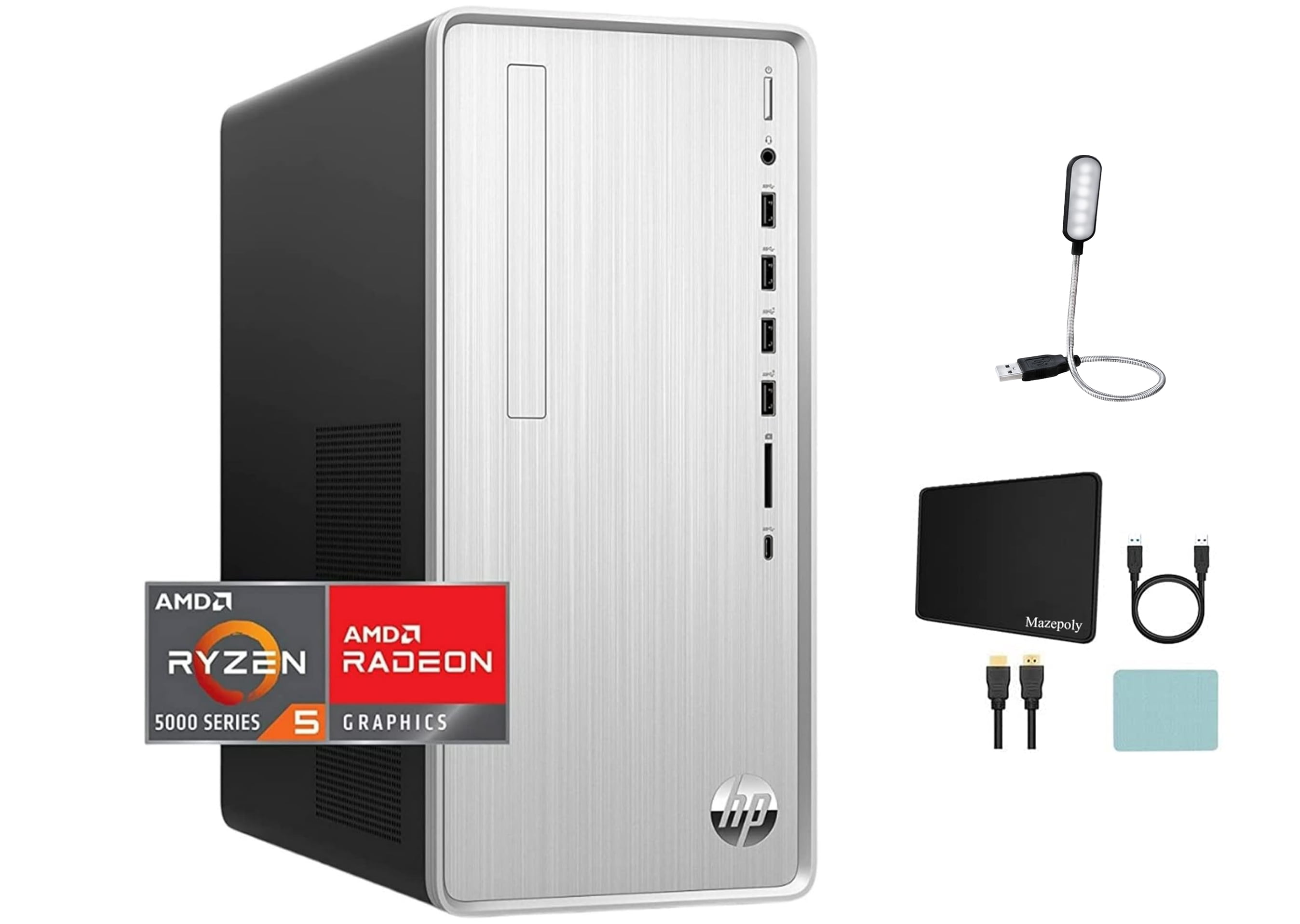 HP Pavilion Gaming PC, AMD Ryzen 5, 12GB, 1TB HDD+256GB SSD, Wi-Fi 5 ...
