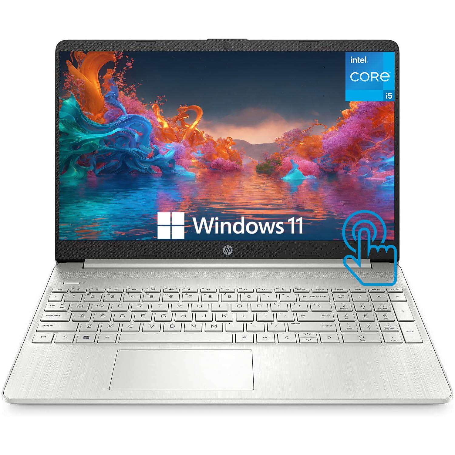 HP Pavilion Laptop, 15.6" FHD IPS Micro-Edge Touchscreen, Intel Core i5 ...