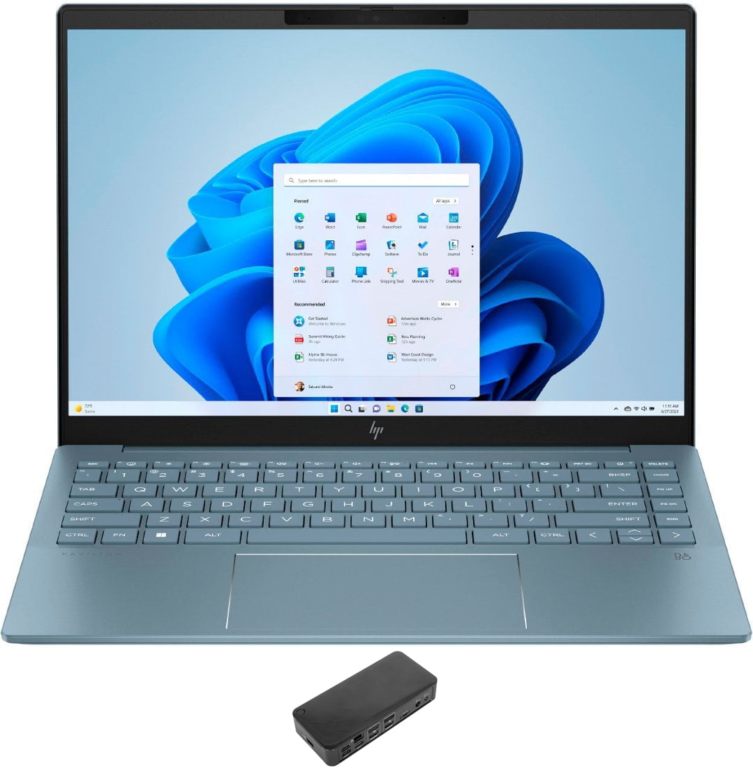 HP Pavilion Plus 14 Home/Business Laptop (AMD Ryzen 5 7540U 6-Core, 14 ...