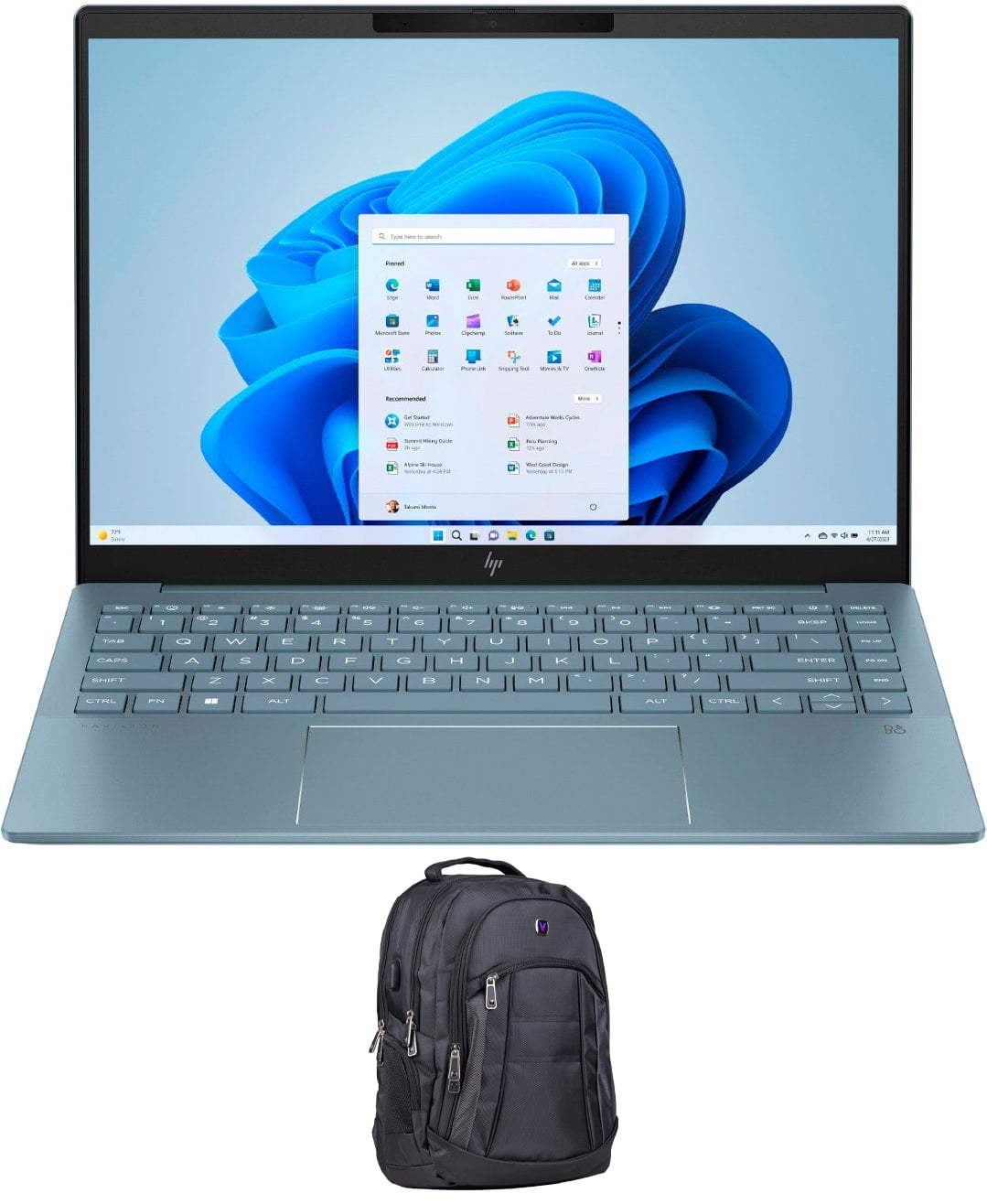 HP Pavilion Plus 14 Home/Business Laptop (AMD Ryzen 5 7540U 6-Core, 14 ...