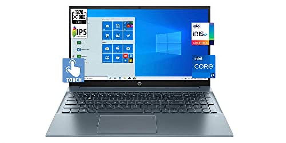 HP Pavilion Touch Laptop, 15.6" FHD IPS Display, Intel Core i7-1195G7 ...