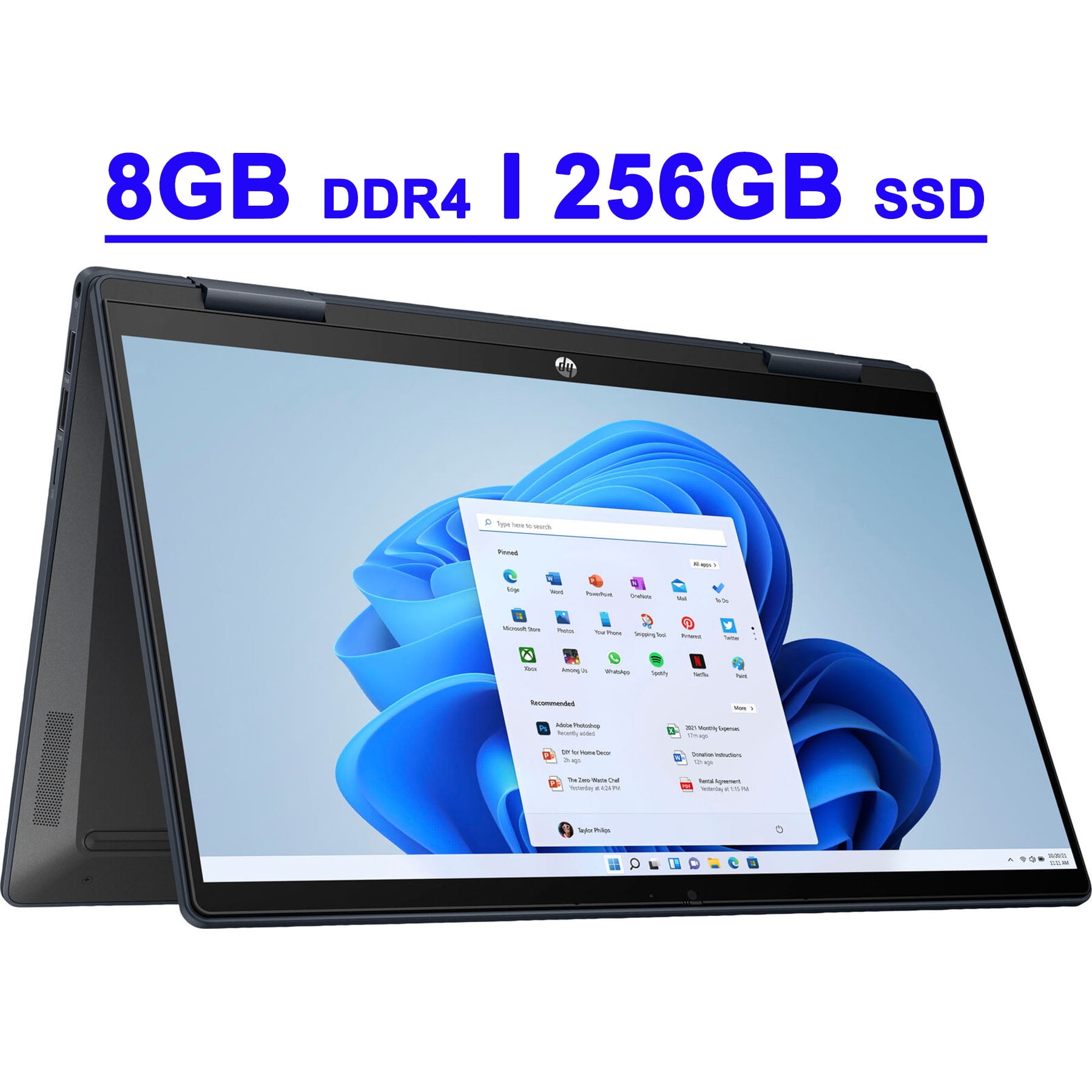 HP Pavilion X360 14" Diagonal Touchscreen Laptop Intel Hexa-Core i3 ...