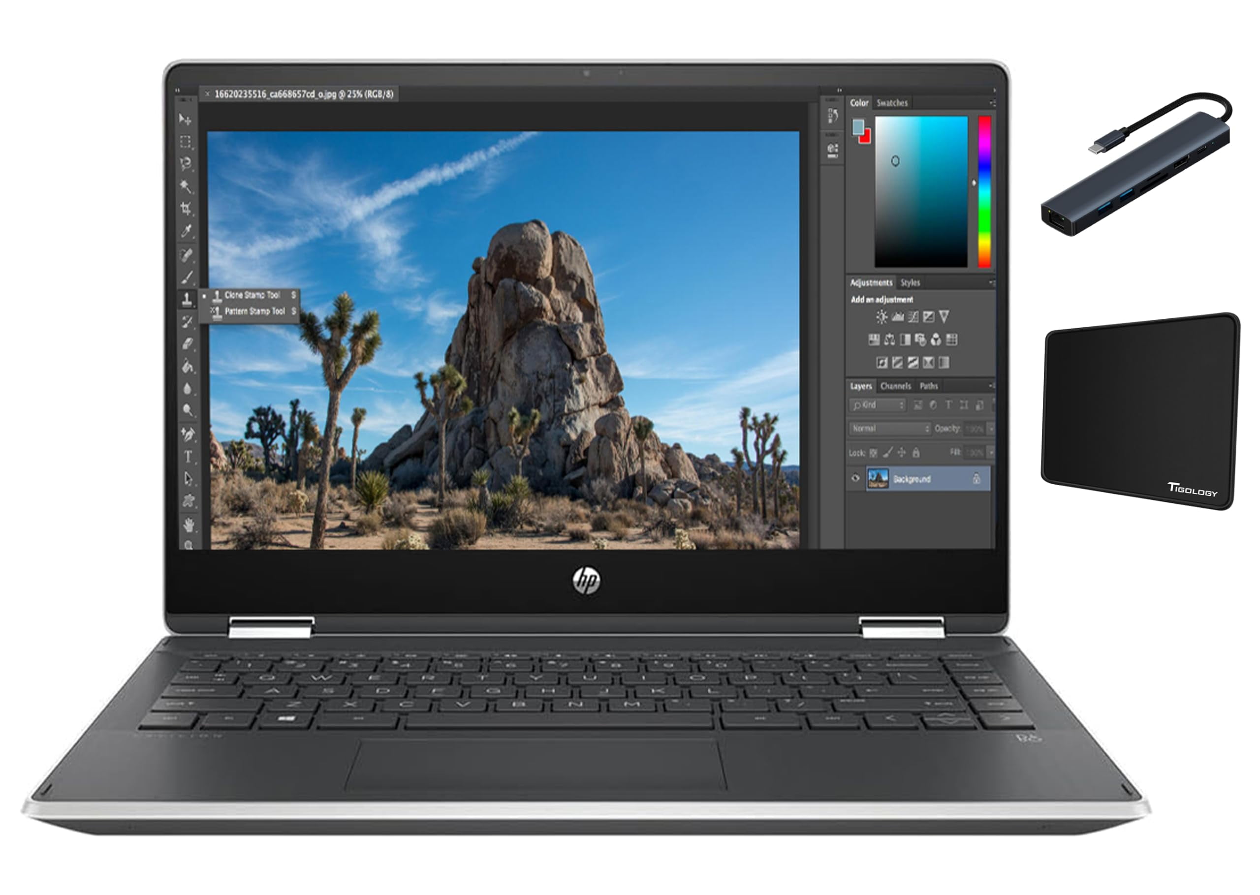 HP Pavilion x360 14 Convertible 2-in-1 Laptop, HD Touchscreen Display ...