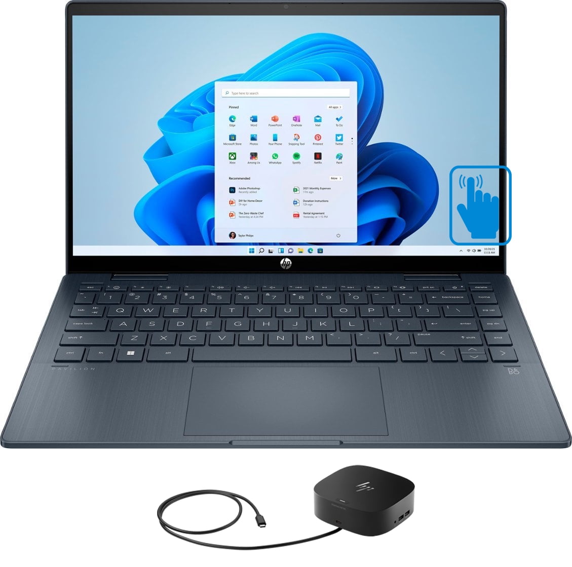 HP Pavilion x360 14-ek00 Home/Business 2-in-1 Laptop (Intel i5-1235U 10 ...