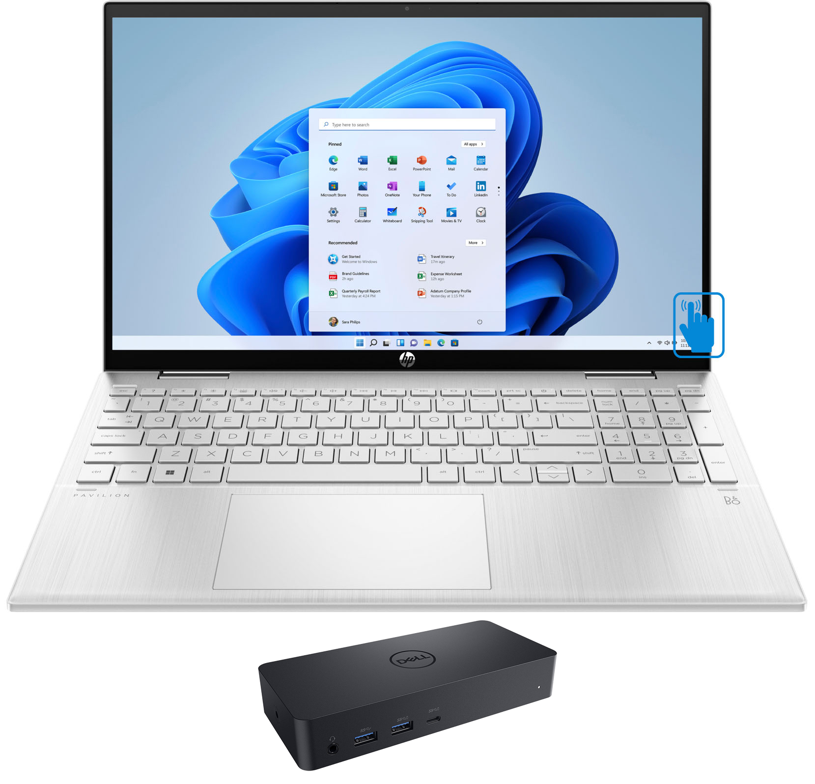 HP Pavilion x360 15t Home/Business 2-in-1 Laptop (Intel i5-1135G7 4 ...