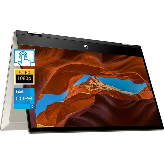 HP Pavilion x360 2-in-1 Laptop, 14" FHD Touchscreen Business Laptop ...