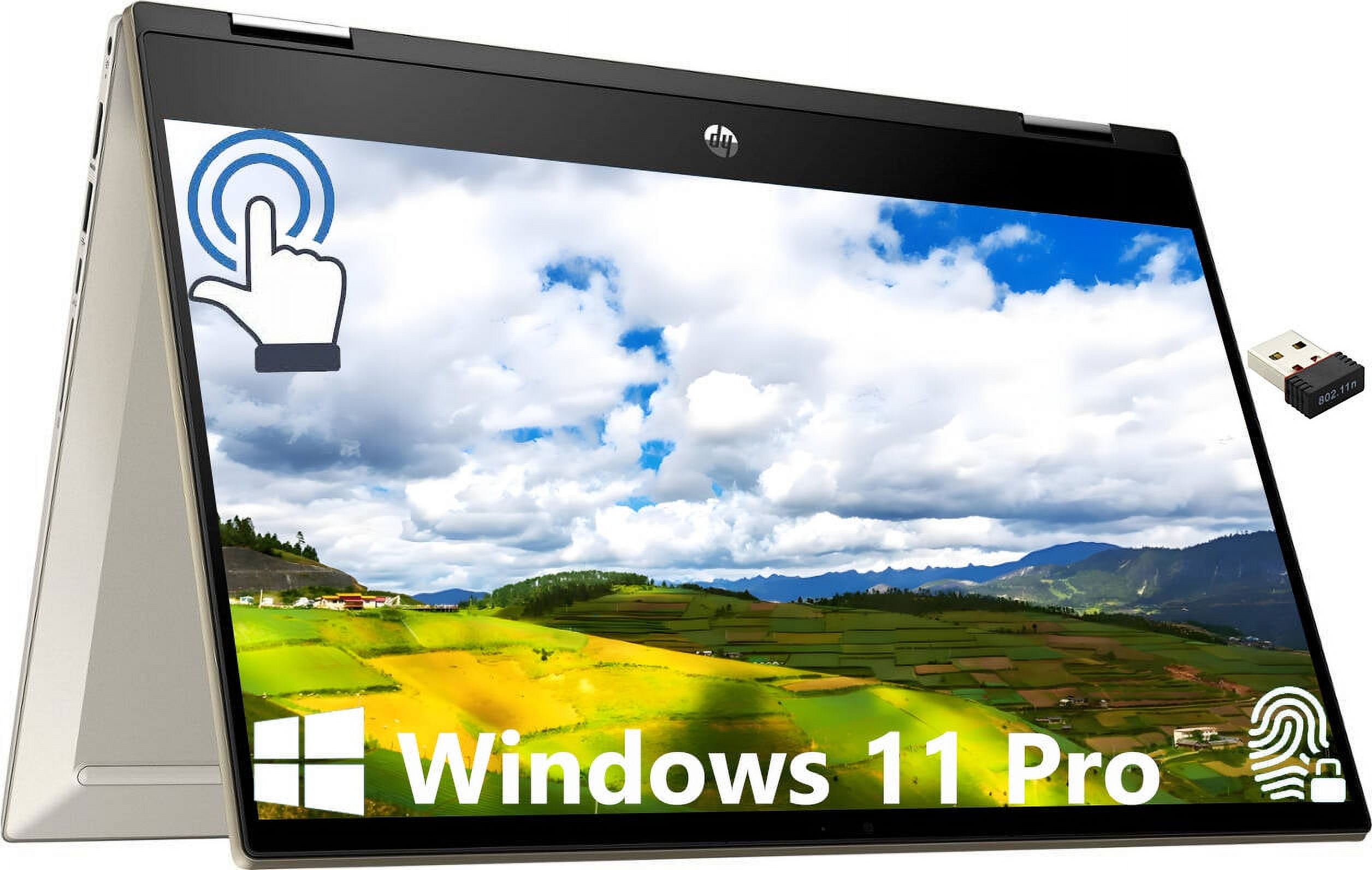 HP Chromebook x360 14" Touchscreen Laptop, Intel Celeron N4020, 4GB RAM ...