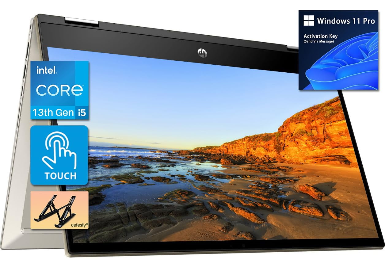 HP Pavilion x360 2-in-1 Laptop Computer, 14" FHD Touchscreen Display ...