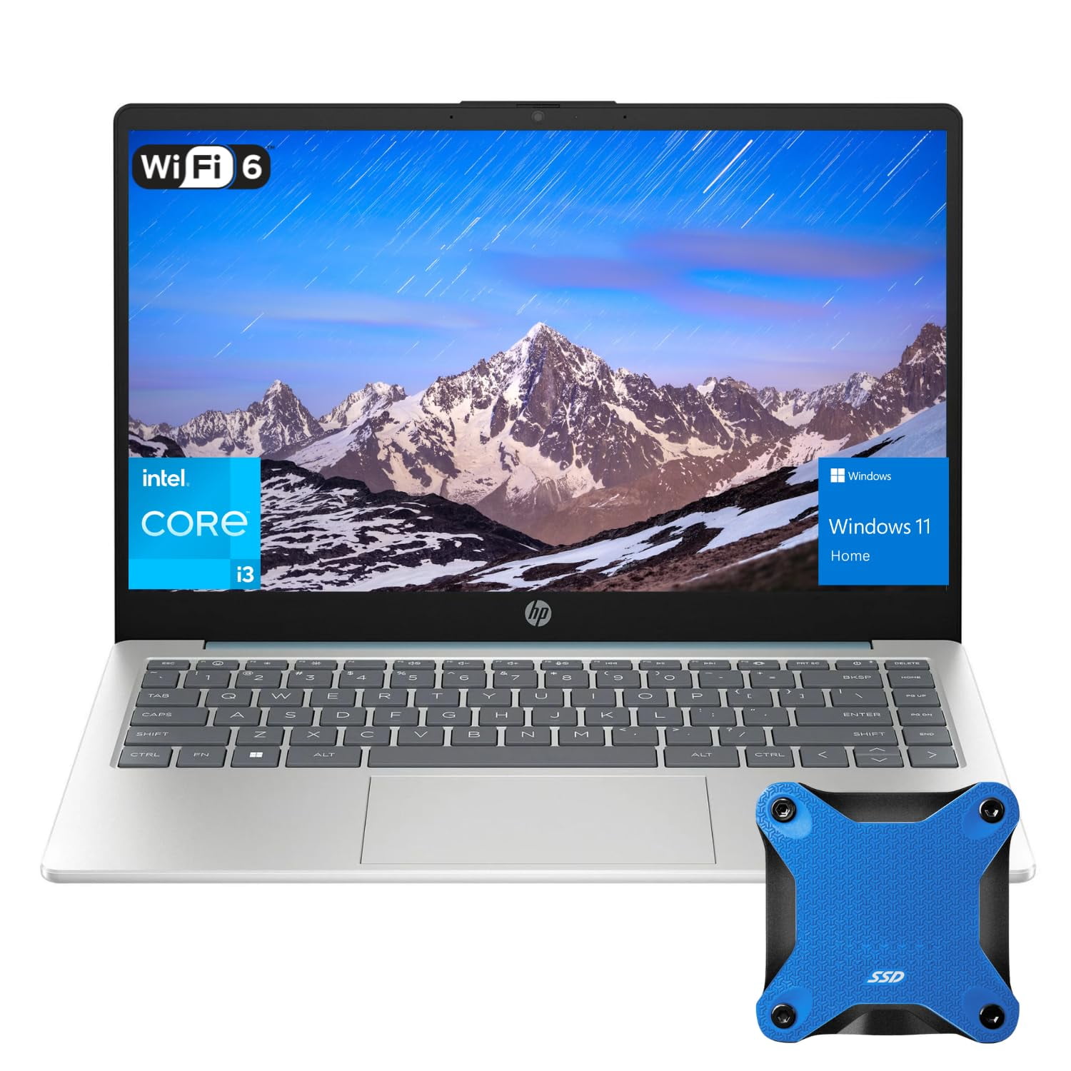 HP Portable Laptop, 14" HD Display, Intel Core i3-N305, 16GB RAM, 1TB ...