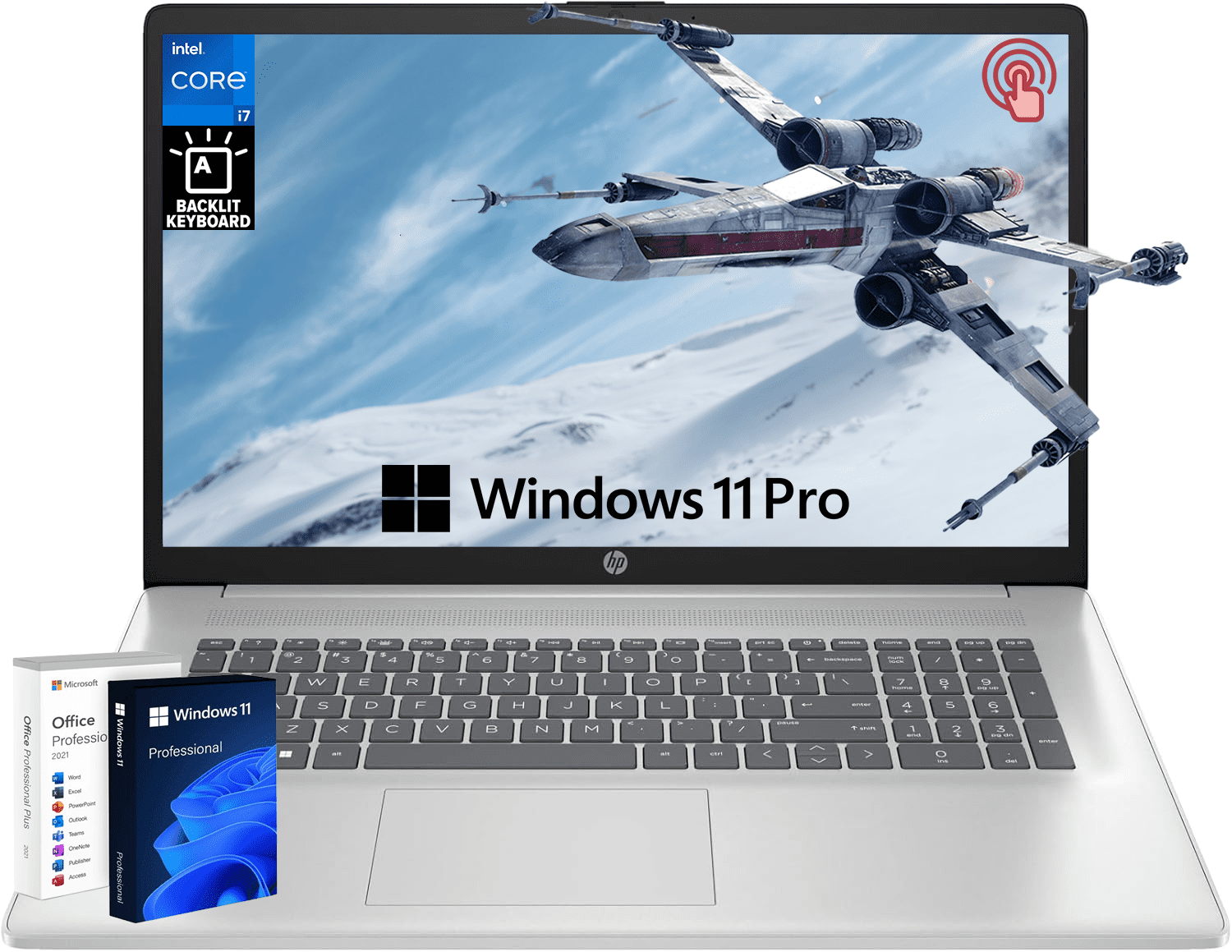 HP Premium 17 Touchscreen Laptop Business - 17.3" HD+ Display • Intel ...