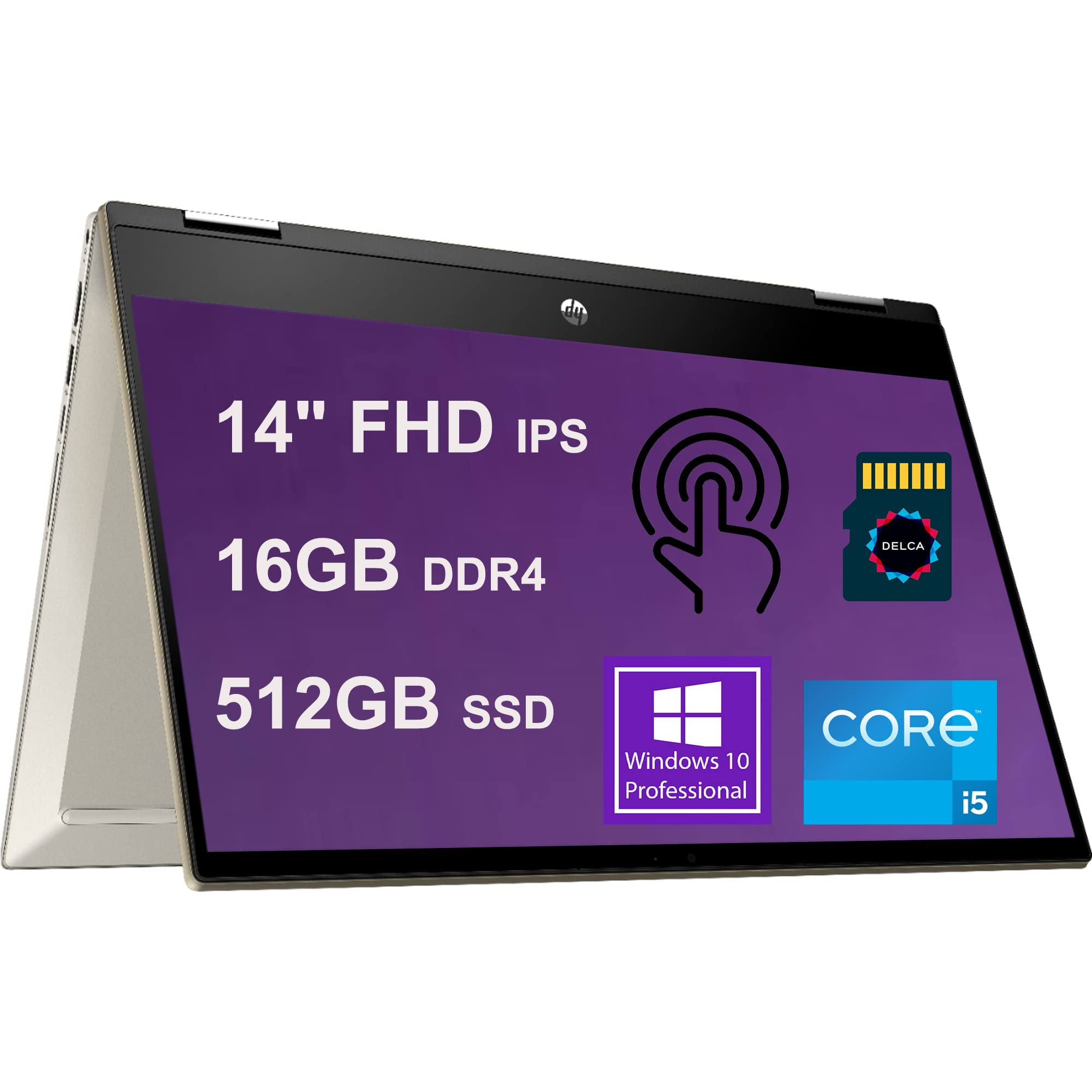 HP Premium Pavilion X360 14 2-in-1 Laptop 14inch FHD IPS Touchscreen | 11th Gen Intel 4-Core i5 ...