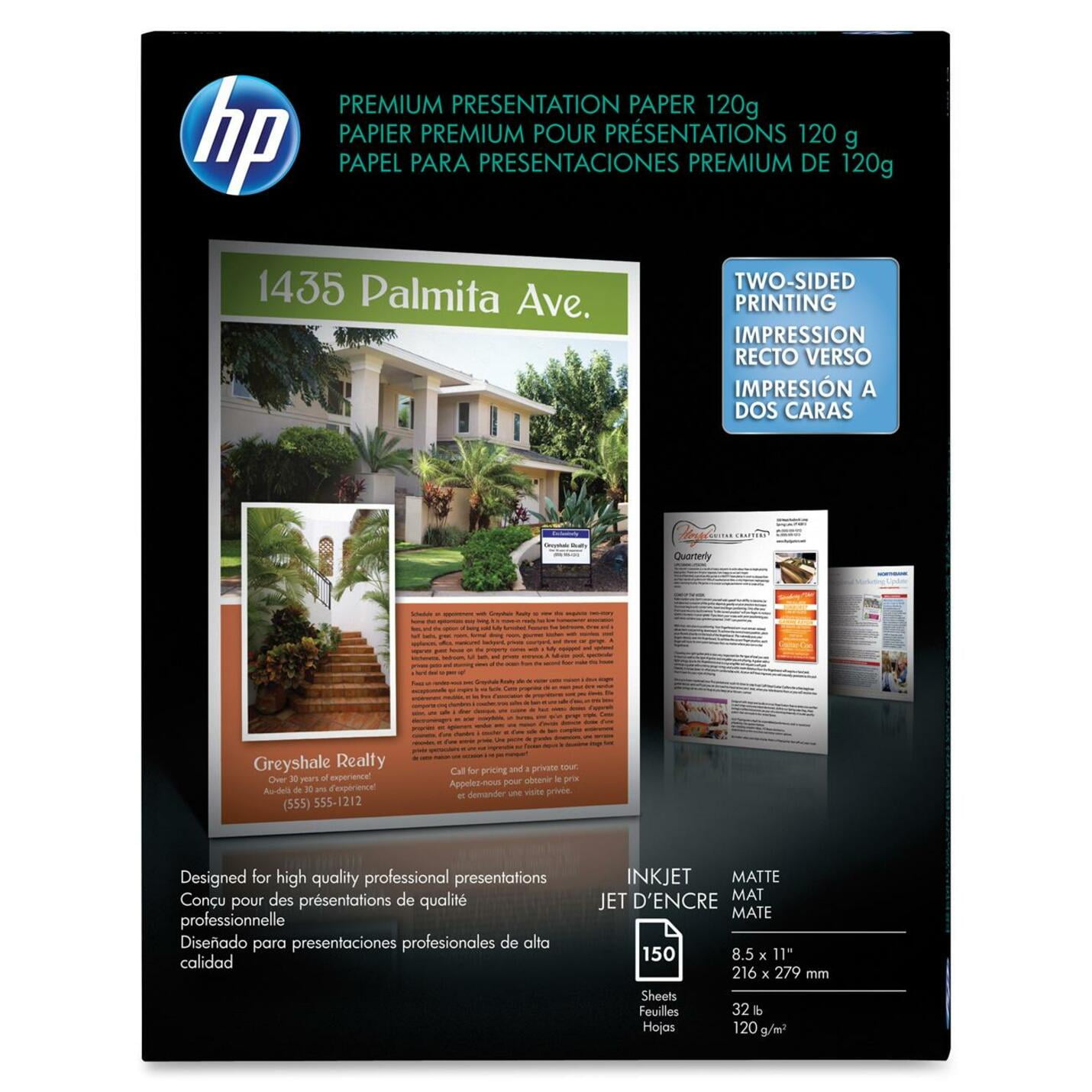 HP Premium Inkjet Presentation Paper, Bright White - Walmart.com