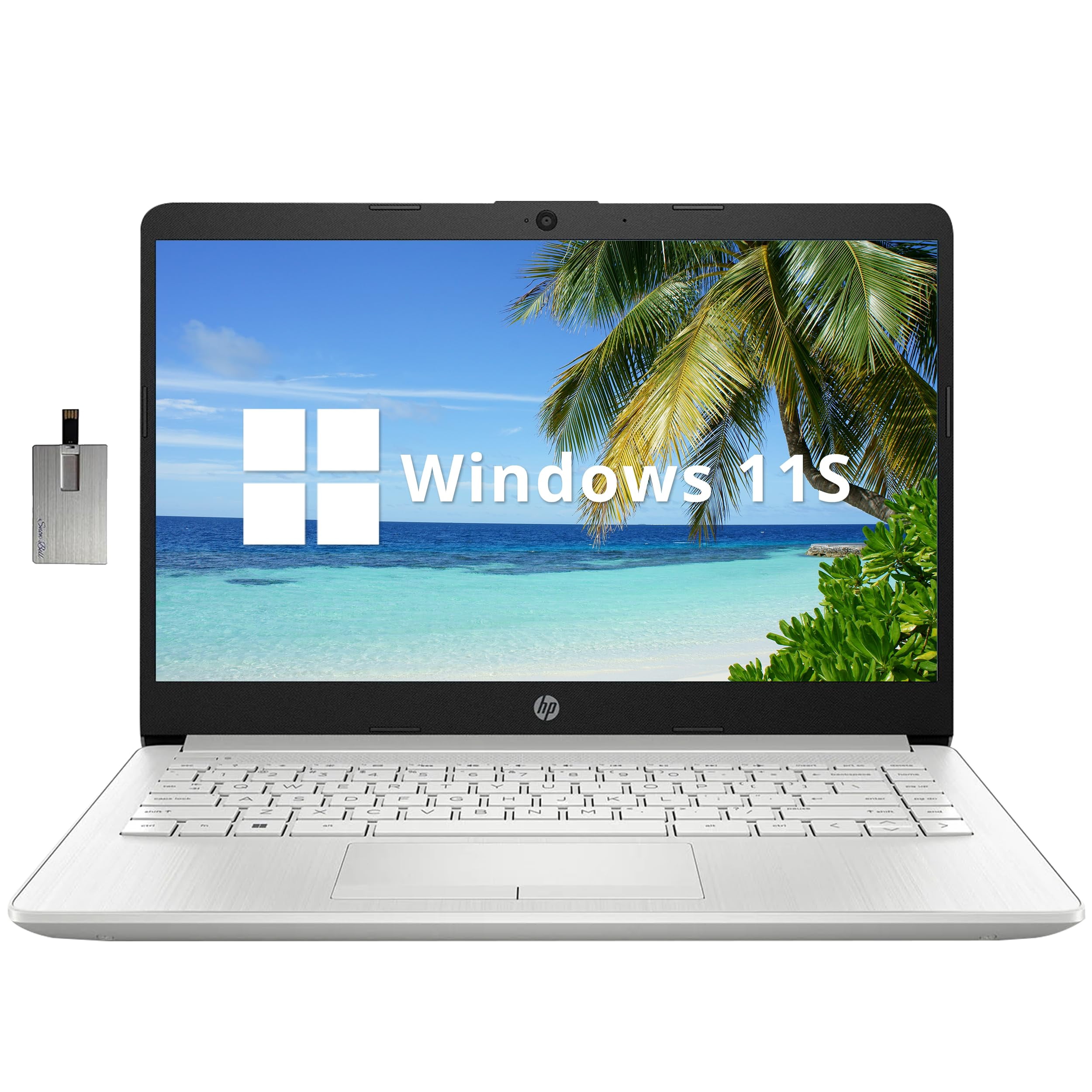 HP Premium Stream 14" HD Laptop, Intel Celeron N4120 Processor, 16GB ...