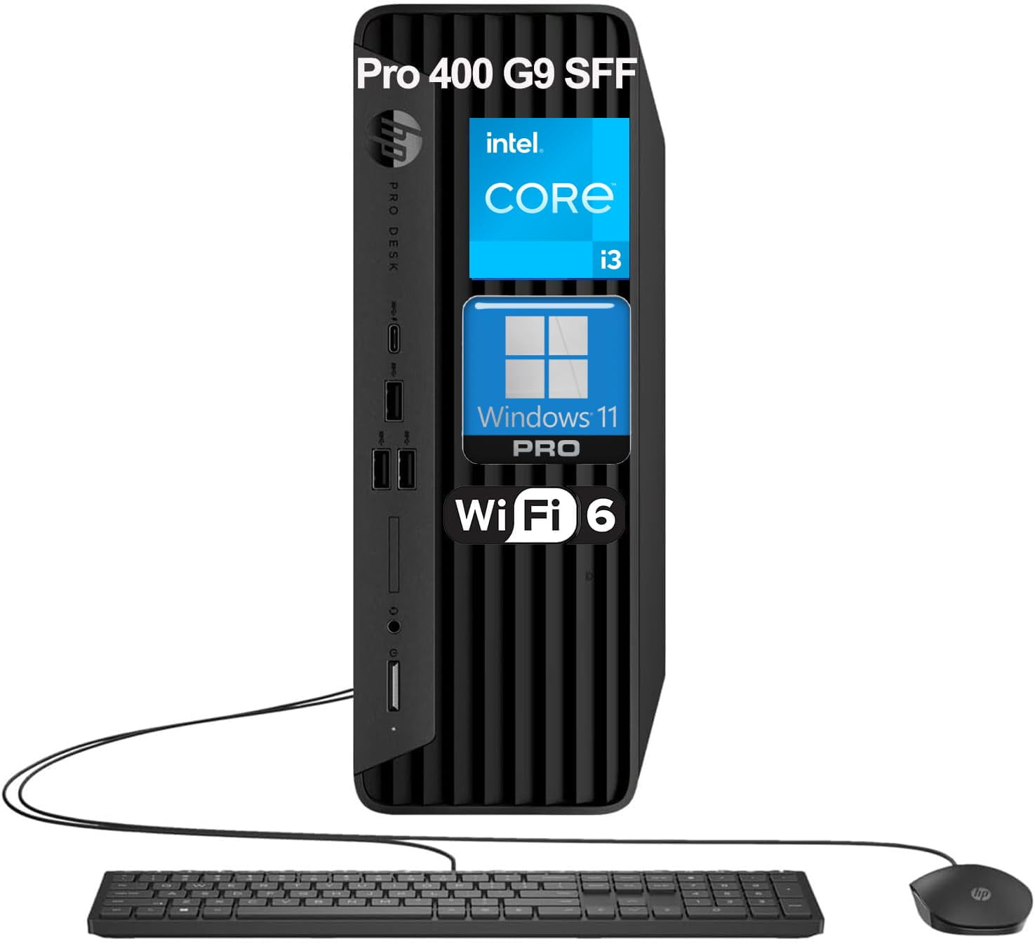 HP Pro 400 G9 SFF Business Desktop Computer, Intel Core i3-13100(Up to ...