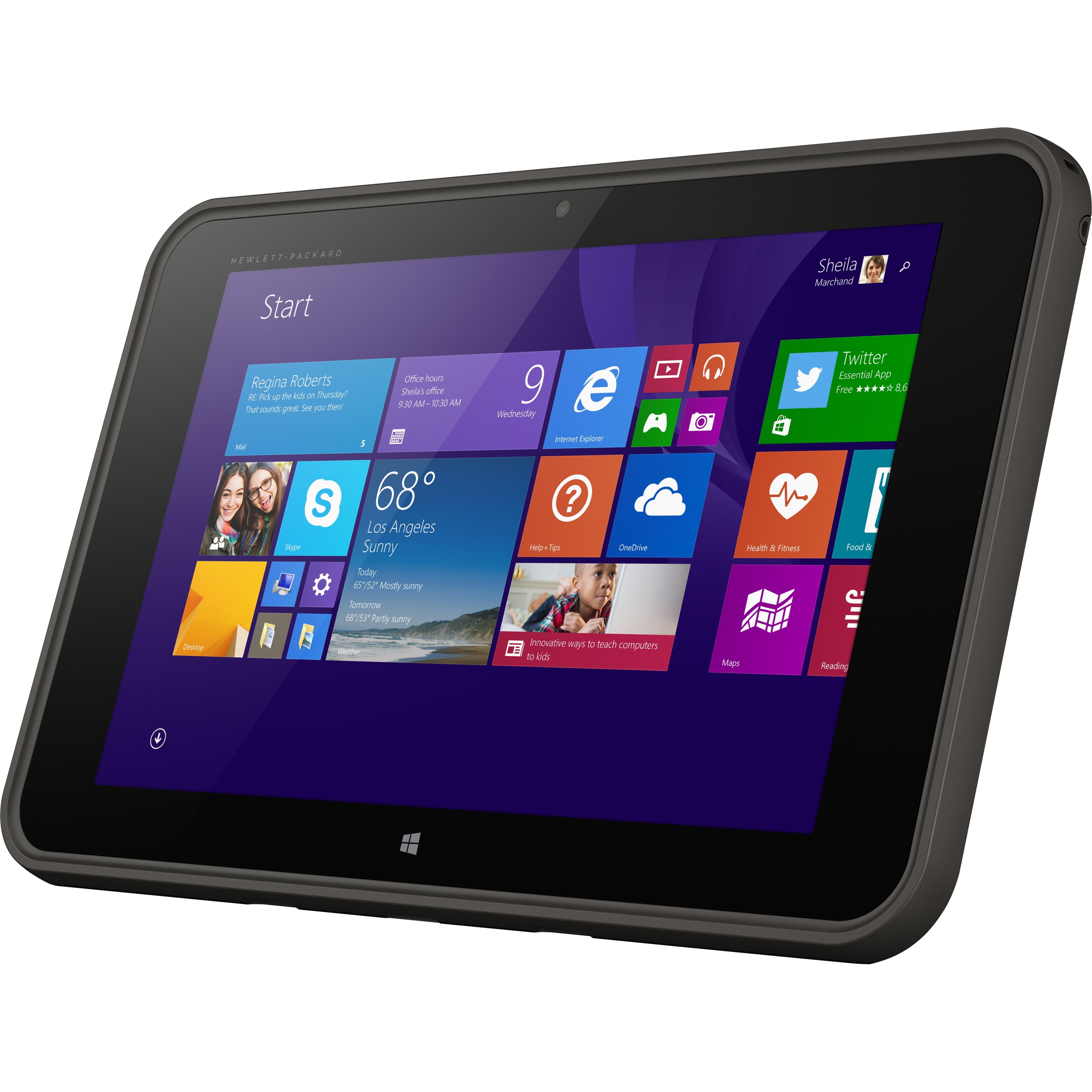 HP Pro Tablet 10 EE G1 - Tablet - Intel Atom Z3735F / 1.33 GHz - Win 8. ...