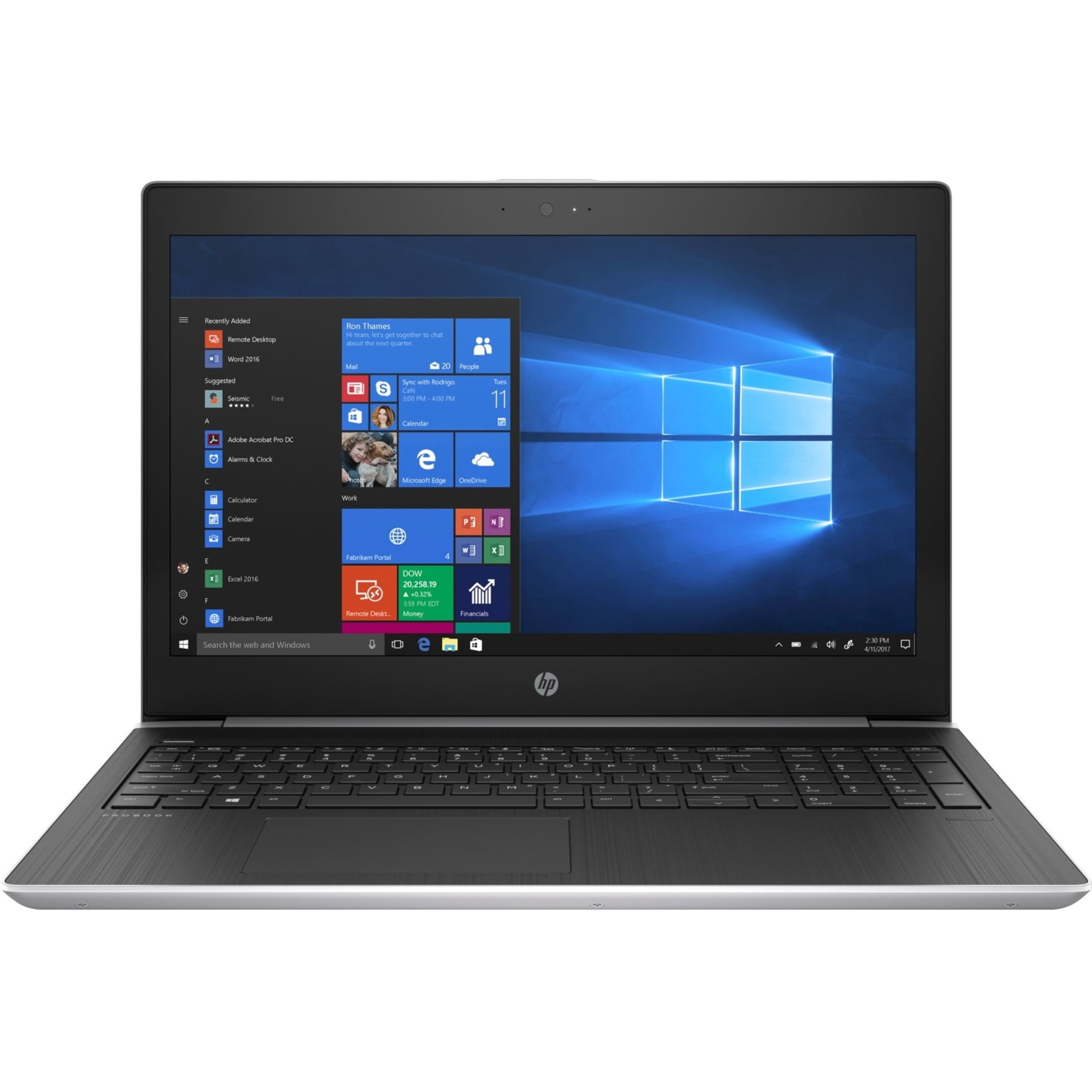 HP ProBook 15.6" Full HD Laptop, AMD A-Series A10-9620P, 256GB SSD ...