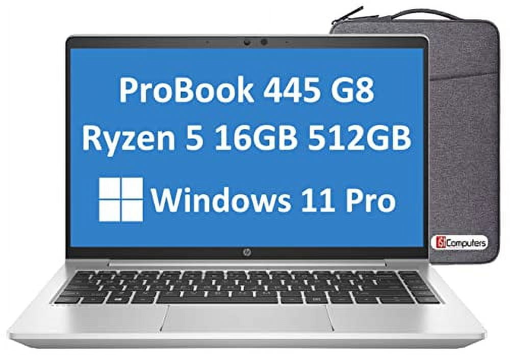 HP ProBook 445 G8 14" FHD (16GB DDR4 RAM, 512GB PCIe SSD, AMD 6-Core ...