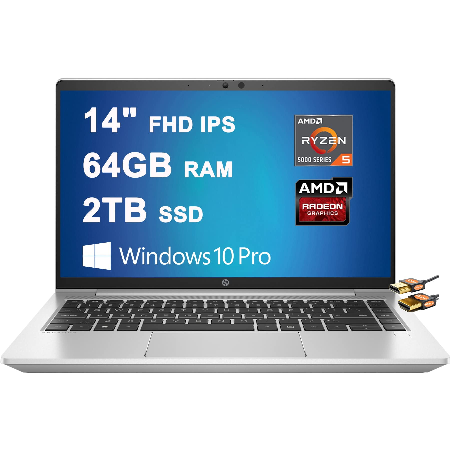 HP ProBook 445 G8 Wolf Pro Security Edition 14 Laptop 14" FHD IPS ...