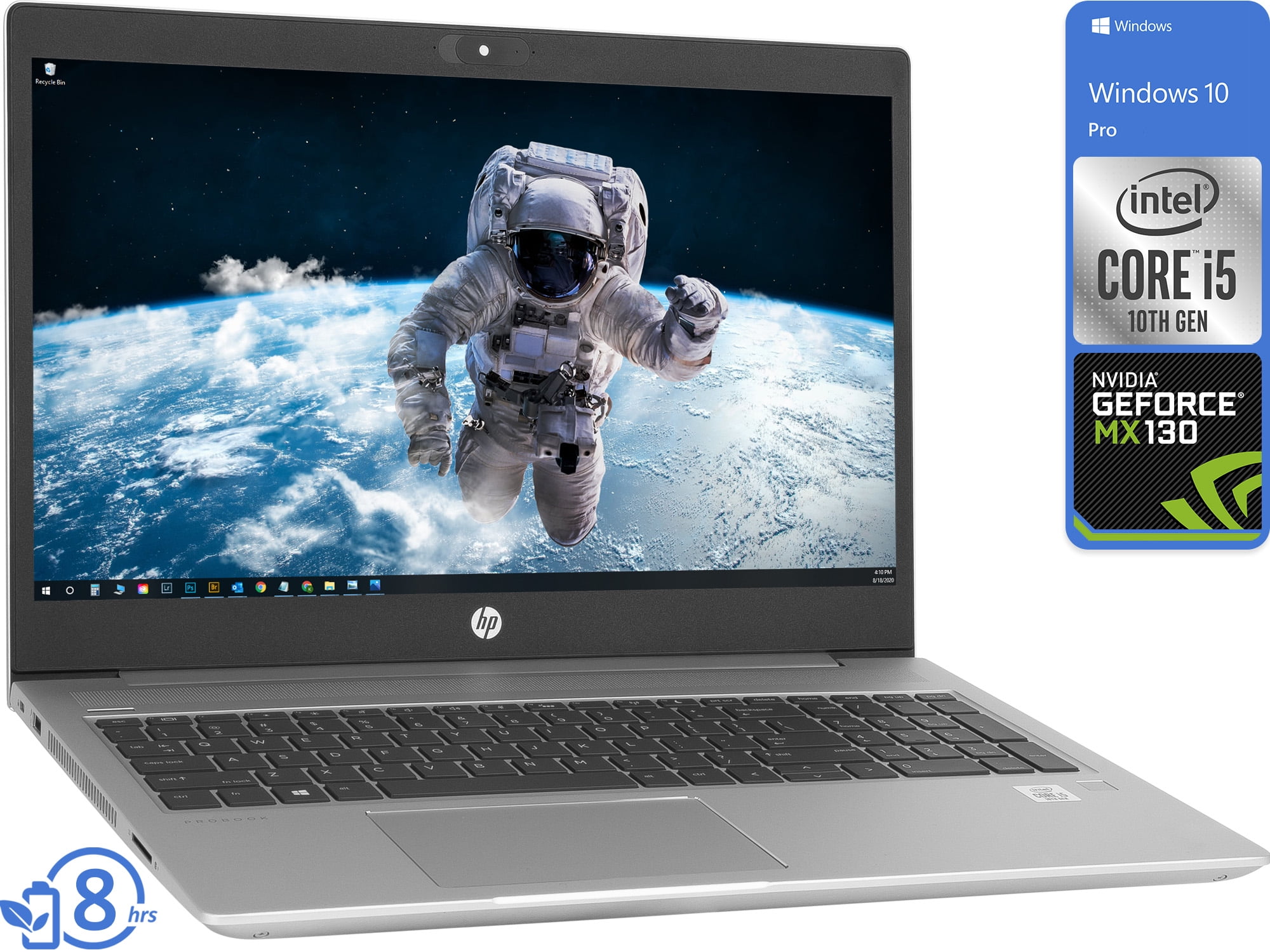 HP ProBook 450 G7 Notebook, 15.6" HD Display, Intel Core i5-10210U Upto 4.2GHz, 32GB RAM, 256GB ...