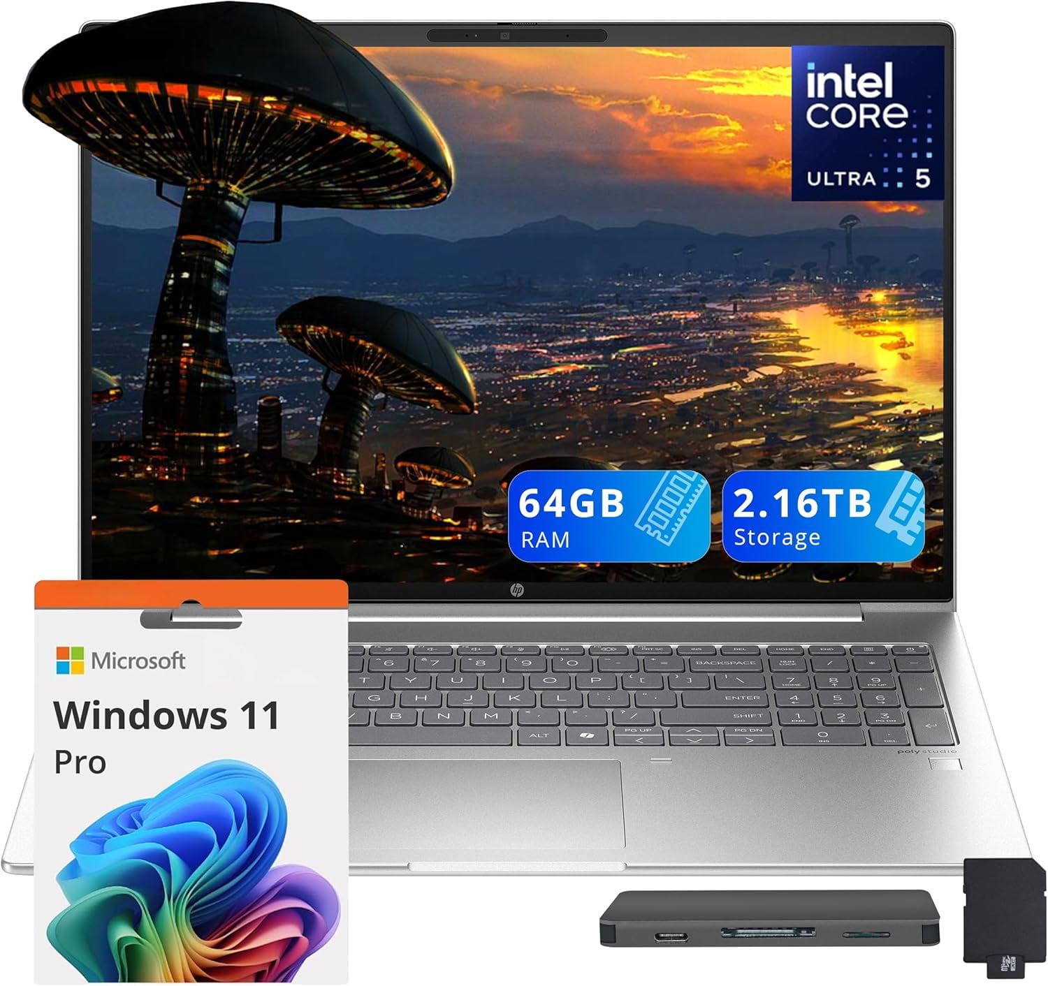 HP ProBook 460 G11 16" WUXGA Laptop, Intel Ultra 5 125U, 64GB DDR5, 2 ...