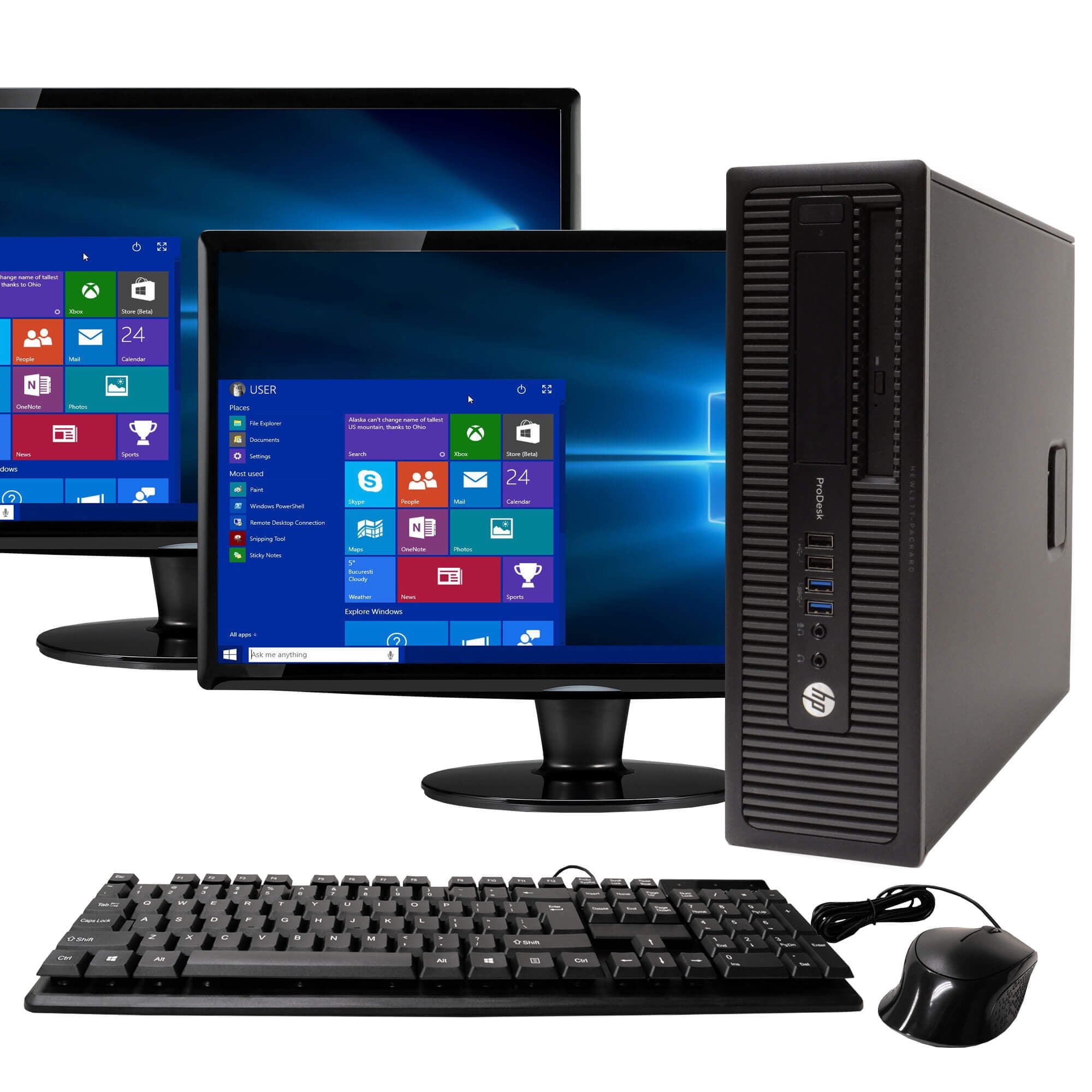 Pre-Owned HP ProDesk 600G1 Desktop Computer PC, Intel Quad-Core i5, 500GB HDD, 16GB DDR3 RAM ...