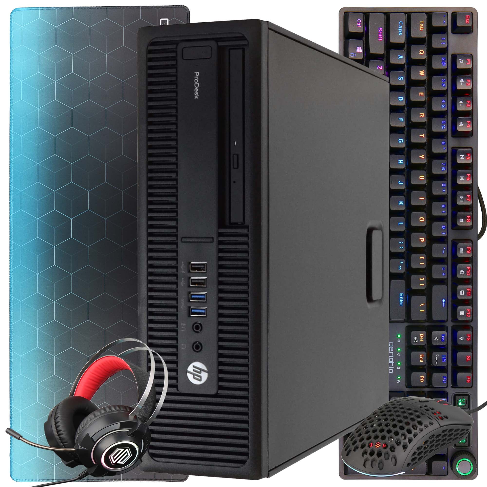 Pre-Owned HP ProDesk 600G2 Desktop Computer PC, Intel Quad-Core i5, 240GB NVME, 8GB DDR4 RAM ...