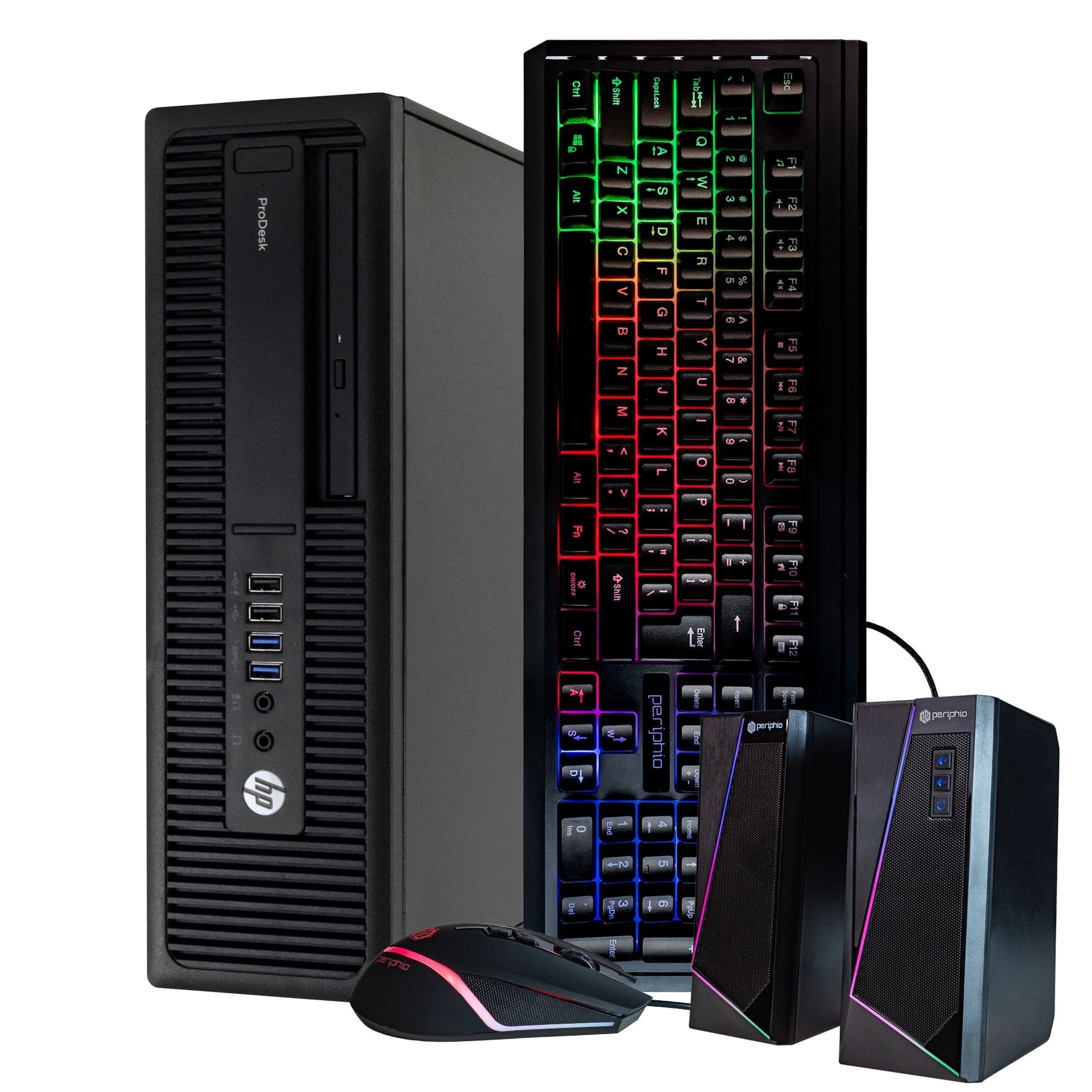 Pre-Owned HP ProDesk 600G2 Desktop Computer, Intel Quad-Core i5, Ultra-Fast 240GB SSD Storage ...