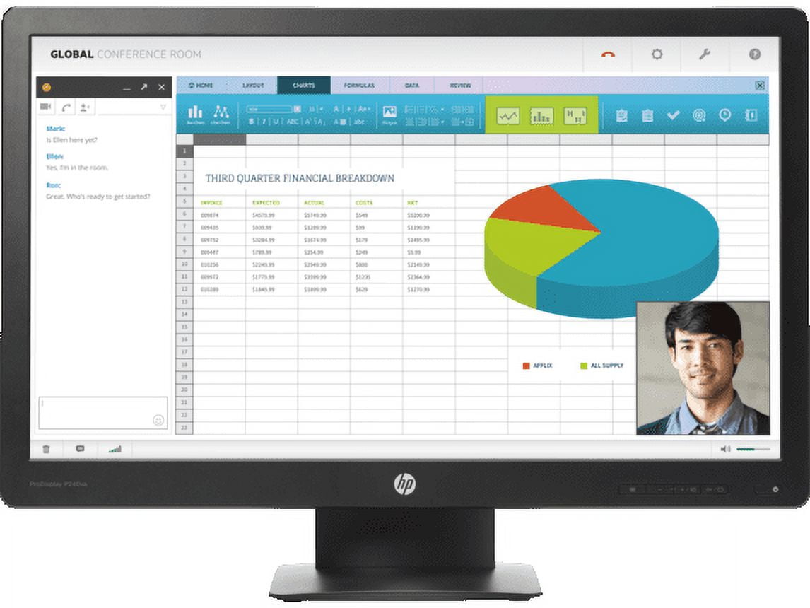 HP ProDisplay P240va - LED monitor - 23.8" - Smart Buy - Walmart.com