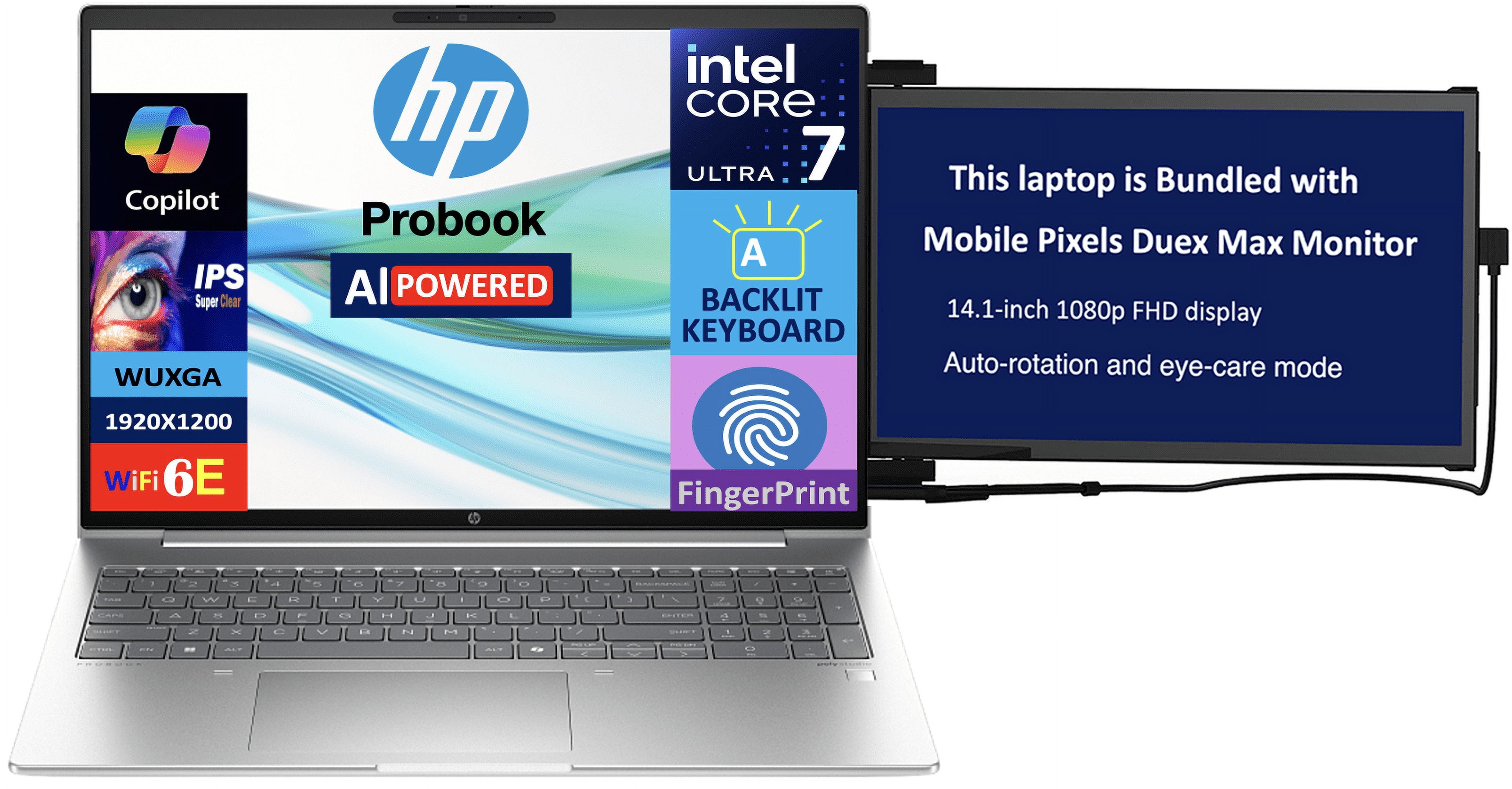 HP Probook 460 AI Business Laptop 16.0in IPS WUXGA Display (Intel Core ...