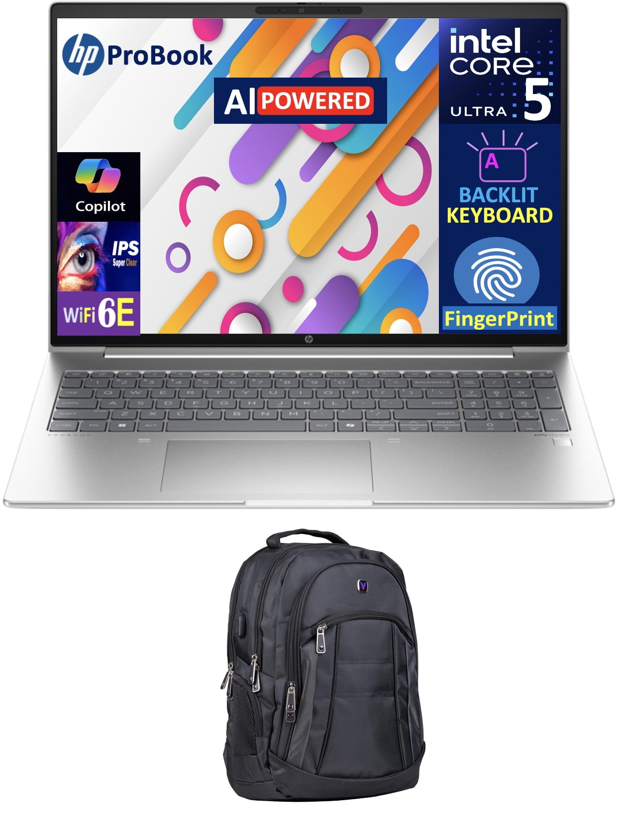 HP Probook 460 AI Powered Laptop 16.0in IPS WUXGA Display (Intel Ultra ...