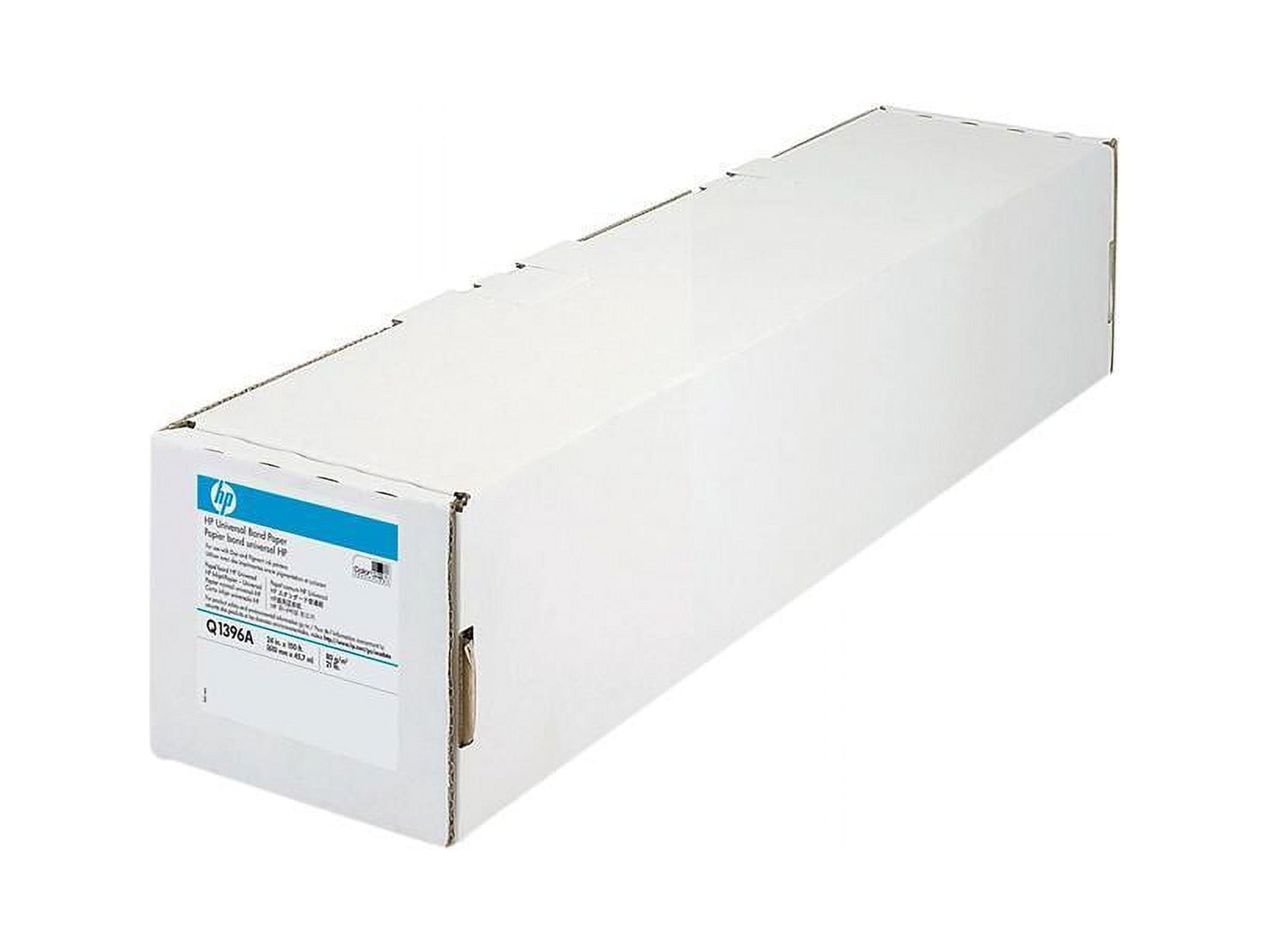 HP Universal Inkjet Bond Paper - 24" x 150' White Roll for Designjets ...