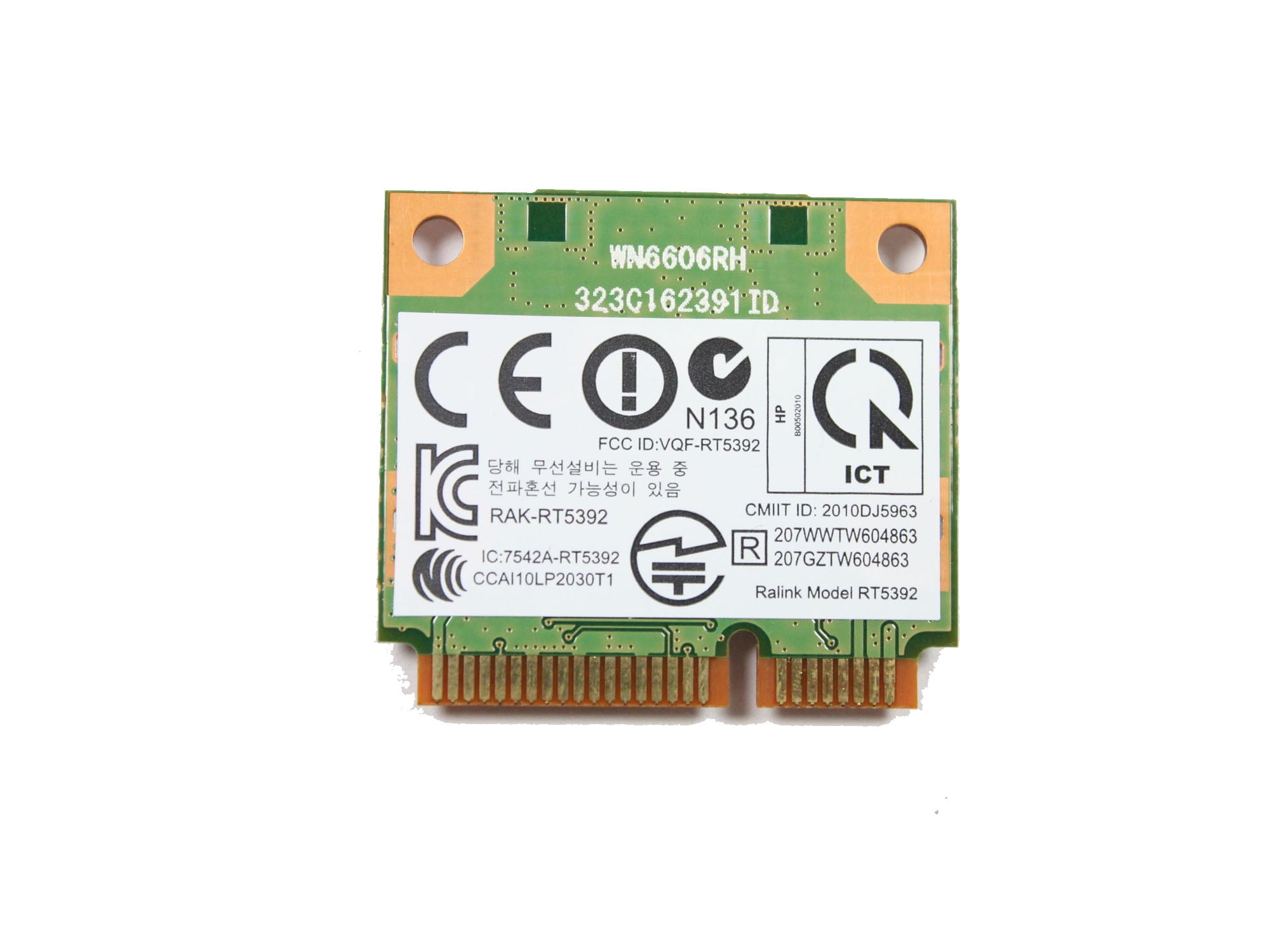 HP Ralink Touchsmart 520 Mini PCI-E Wireless WiFi Card 640823-001 ...