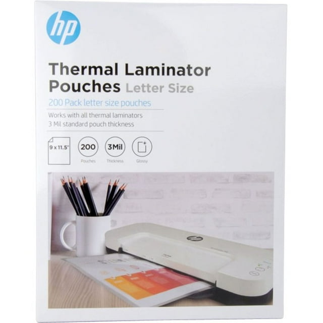HP S200 Letter Size Laminator Pouches, 91013T - Walmart.com