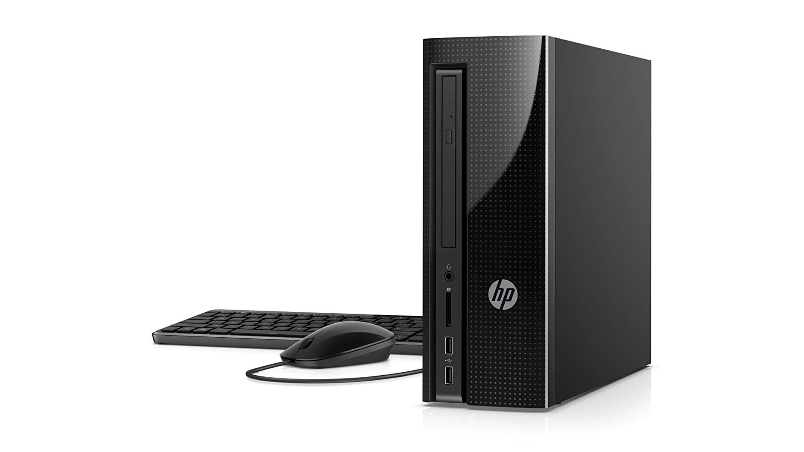 HP Slimline 270-p033w Desktop Tower, Intel Celeron G3930 CPU, 4GB RAM, 500GB HDD Windows 10 ...