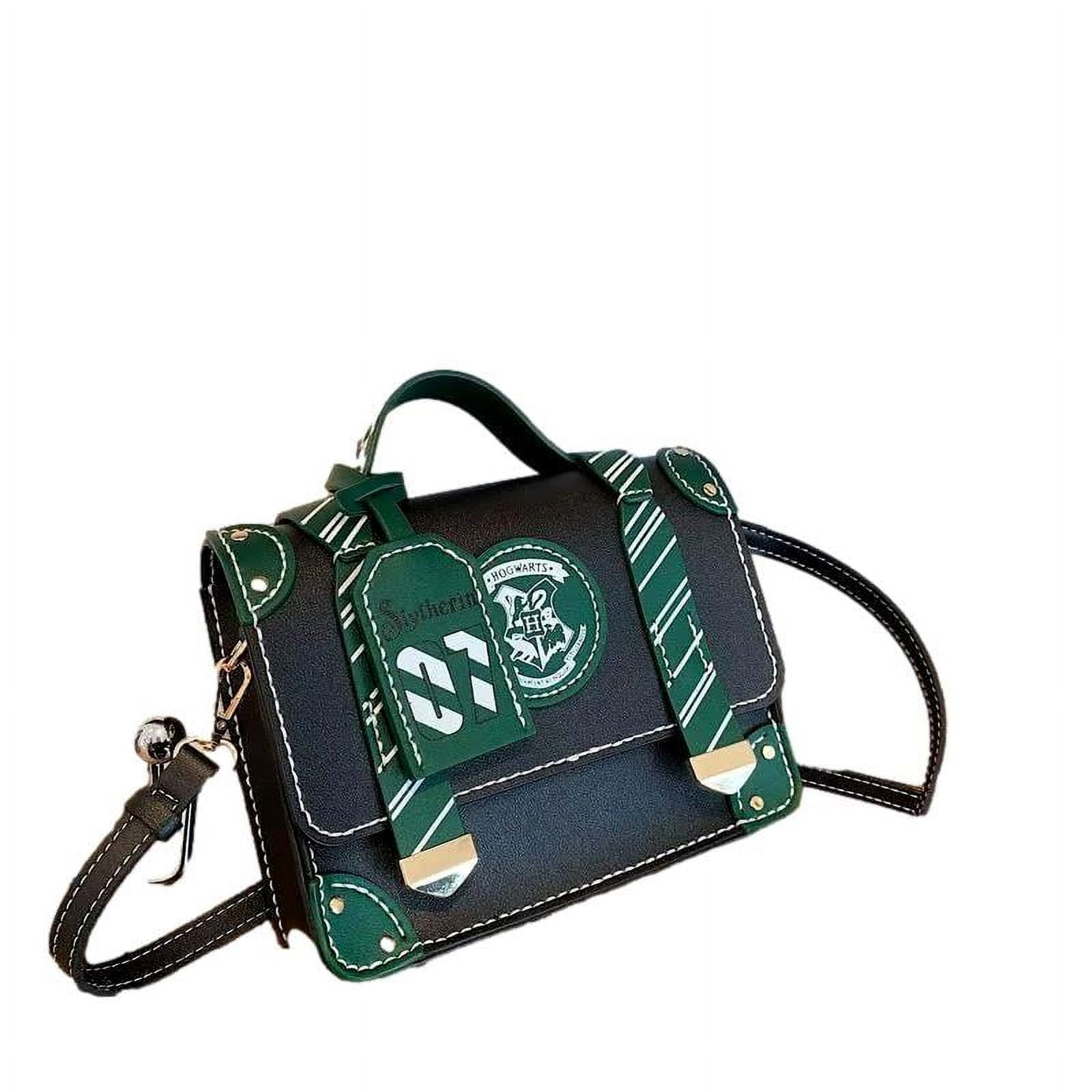 HP Slytherin 9x7 inch Crossbody Snap Close Designer Handbag - Walmart.com