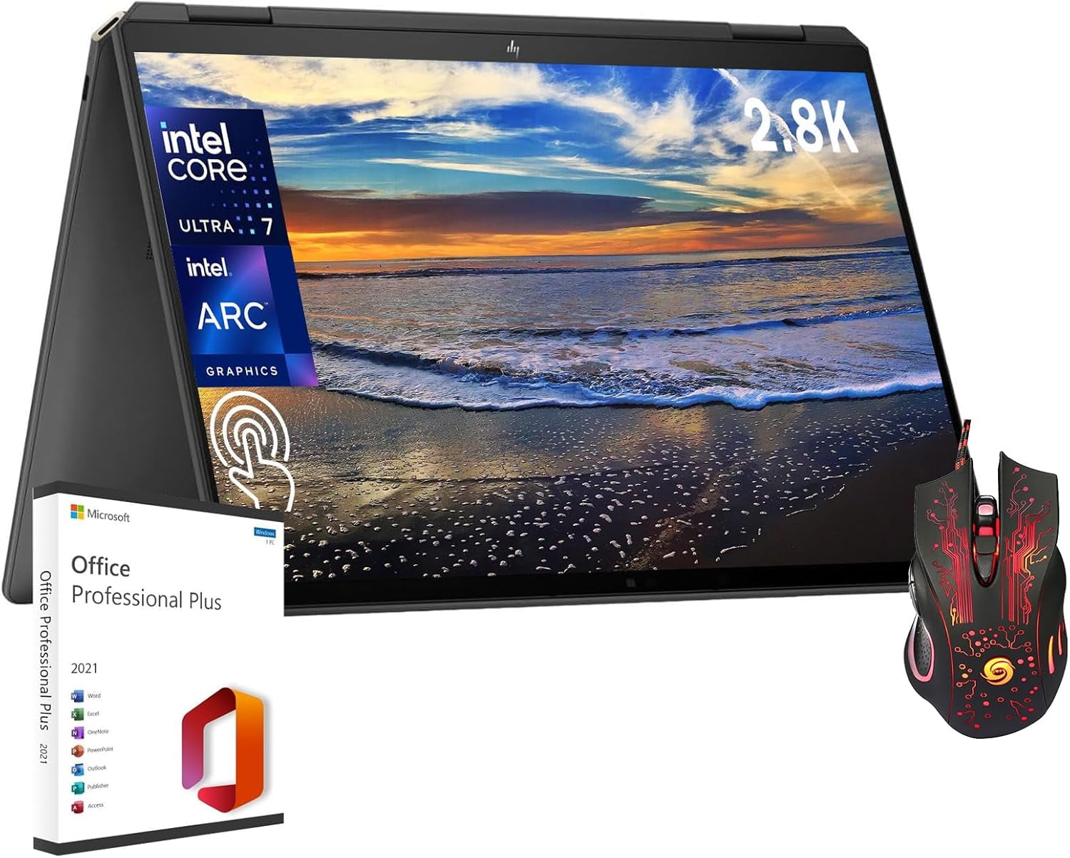 HP Spectre 2-in-1 14" Laptop 2024, Ultra 7 155H, 16GB DDR5, 1TB SSD ...