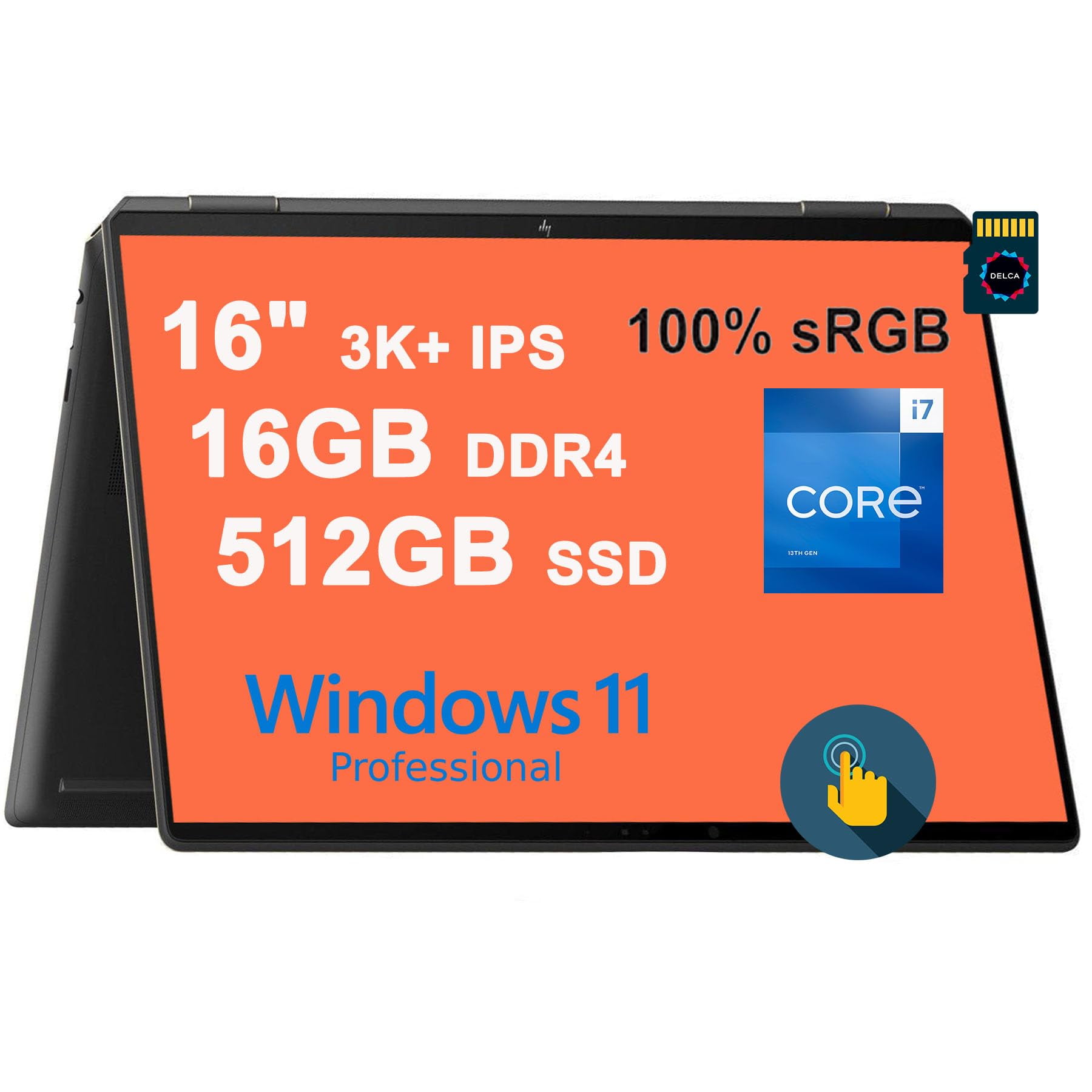 HP Spectre X360 16 2-in-1 Laptop | 16" 3K+ IPS Multi-Touch 100% sRGB ...