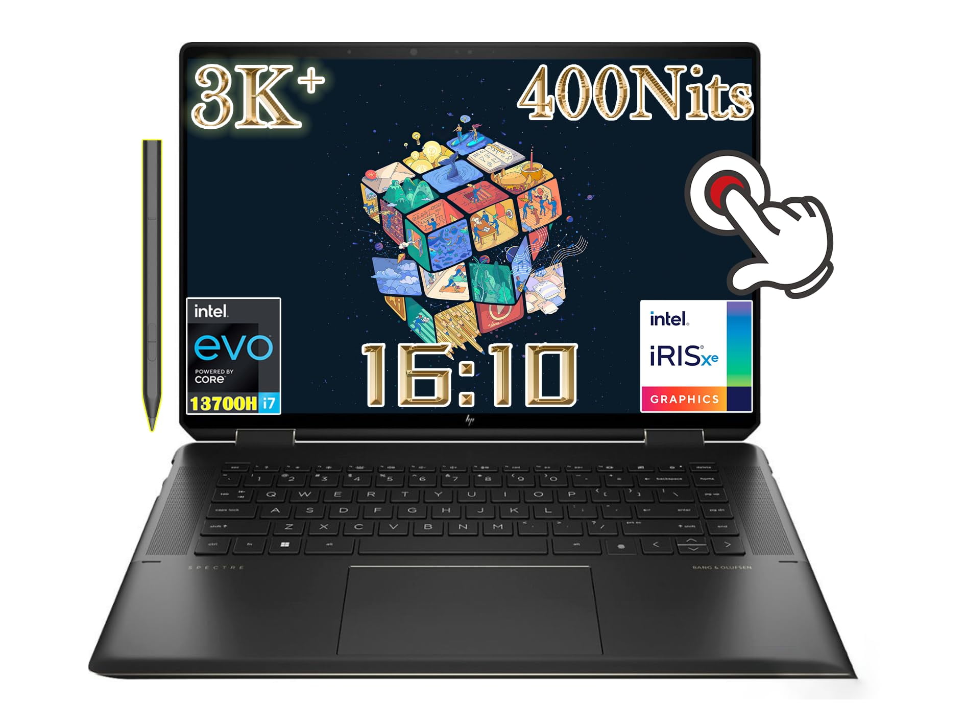 HP Spectre x360 2-in-1 16" 3K 400Nits Touchscreen Laptop - Intel Evo 14 ...