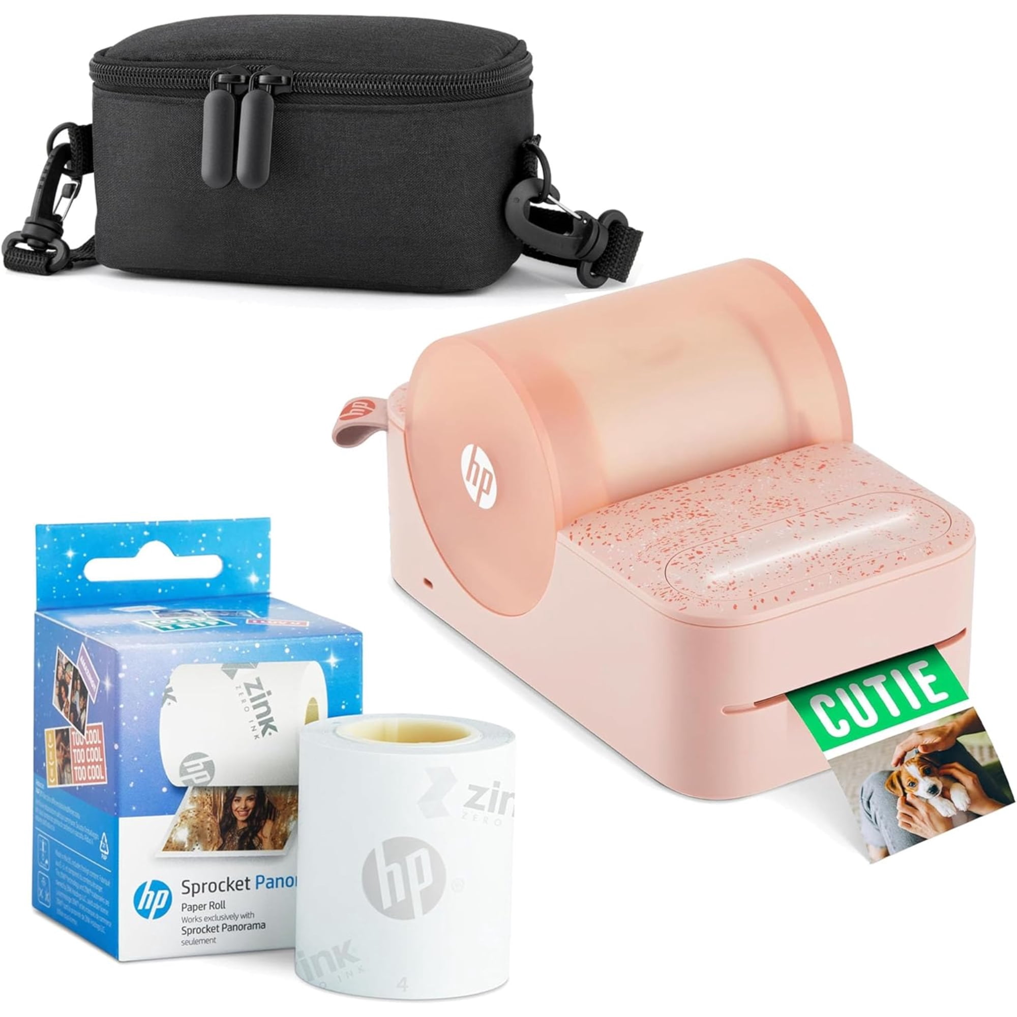 HP Sprocket Panorama Instant Label Printer & Photo Printer Starter ...